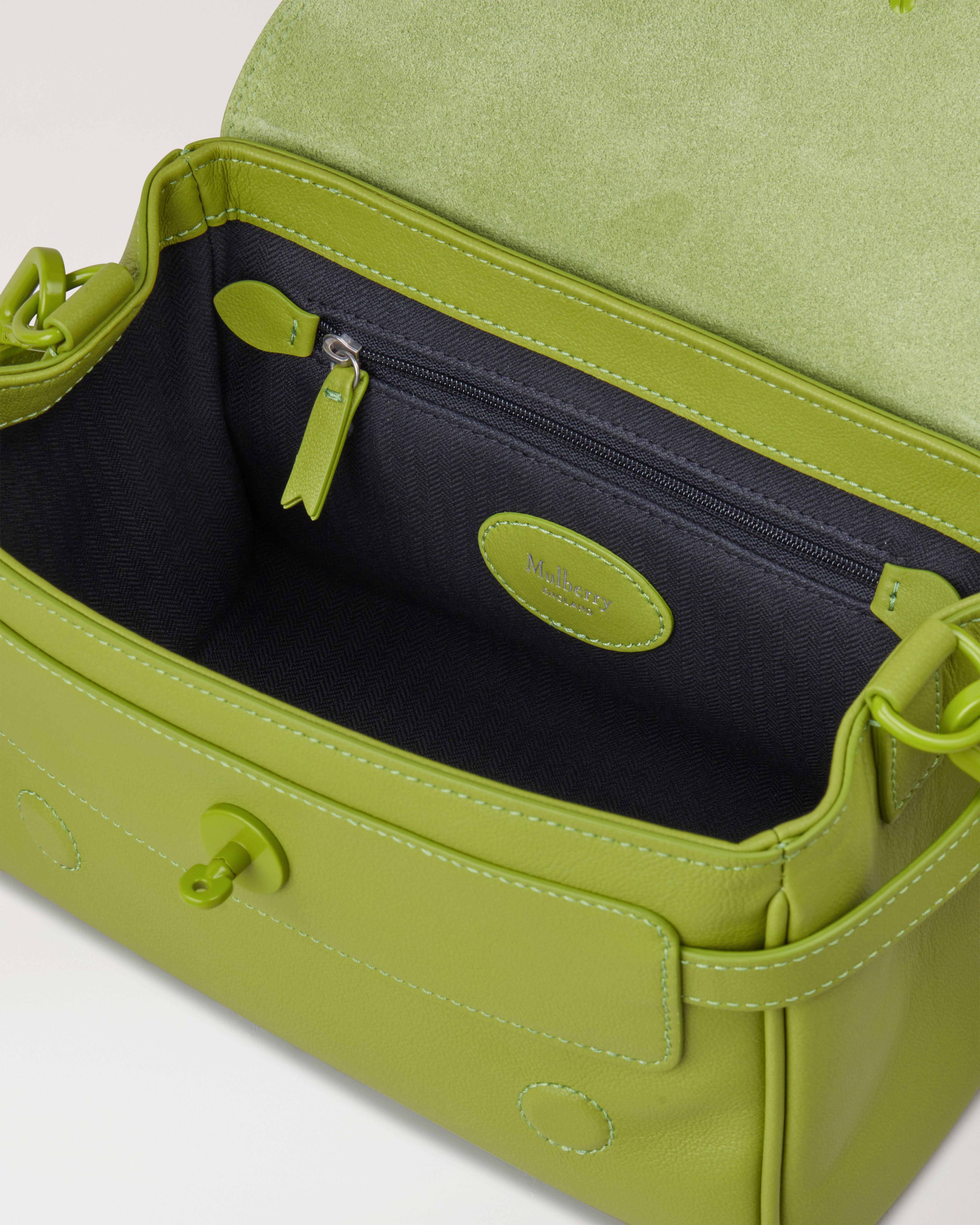Mini Alexa | Acid Green Micro Classic Grain | Women | Mulberry