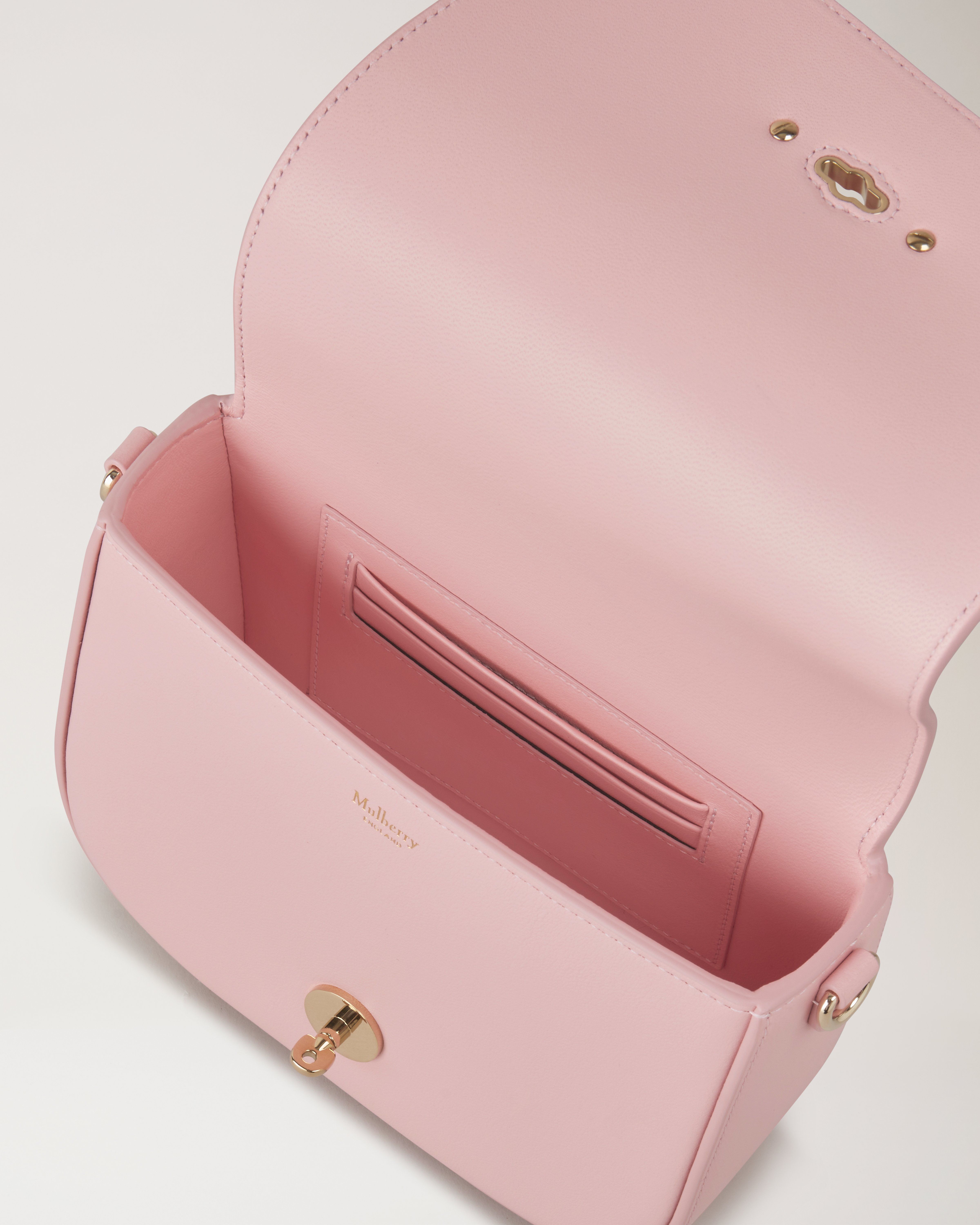 Small Darley Satchel | Powder Rose Micro Classic Grain | Women | Mulberry