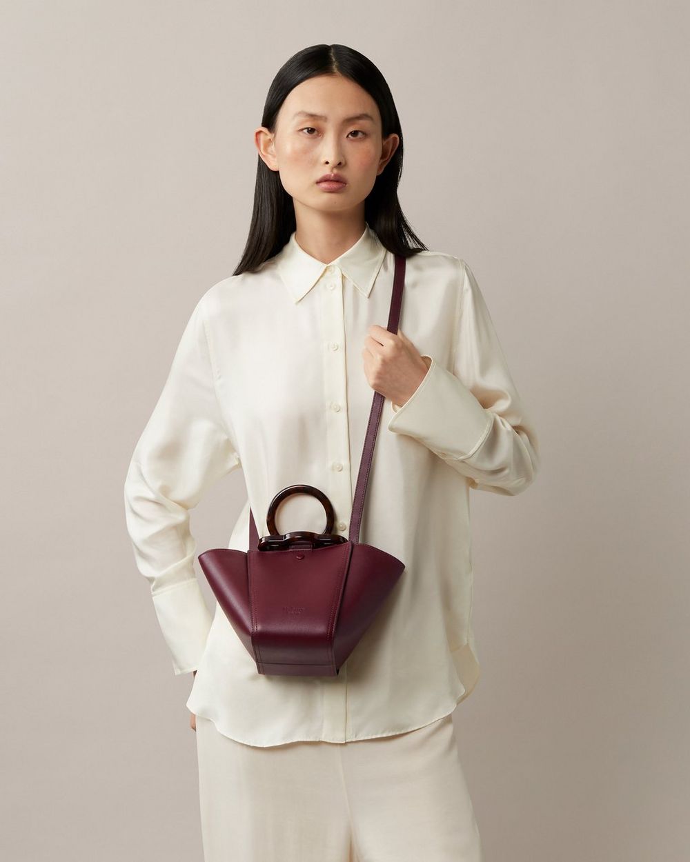 Mini Tasche mit Rider‘s Tragegriff | Seidiges Kalbsleder in ...