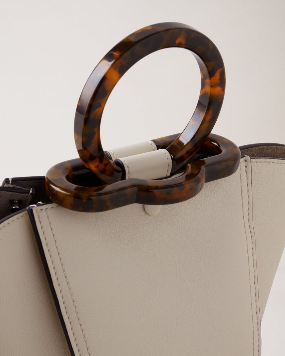 Mini Rider's Top Handle Bag | Chalk Silky Calf | Women | Mulberry