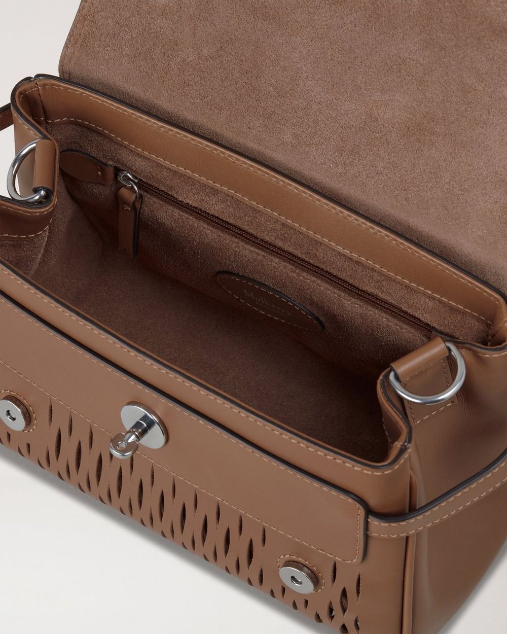 Mini Alexa | Teak-White Leather Mesh Classic Smooth Calf | Family ...