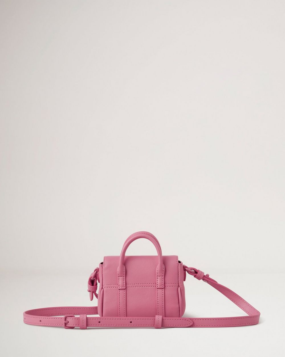 Micro Bayswater | Geranium Pink Micro Classic Grain | Women | Mulberry