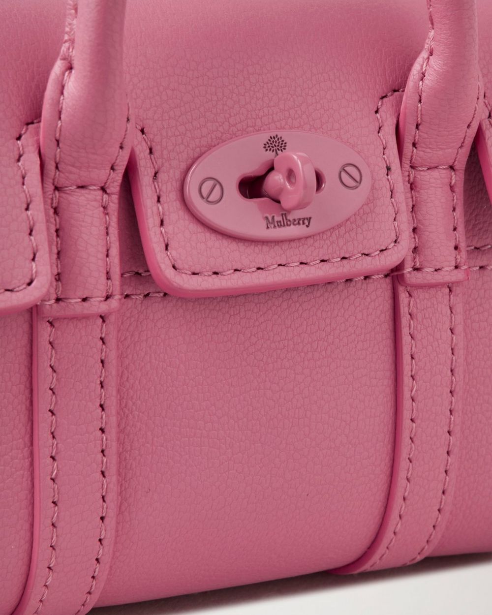 Micro Bayswater | Geranium Pink Micro Classic Grain | Women | Mulberry
