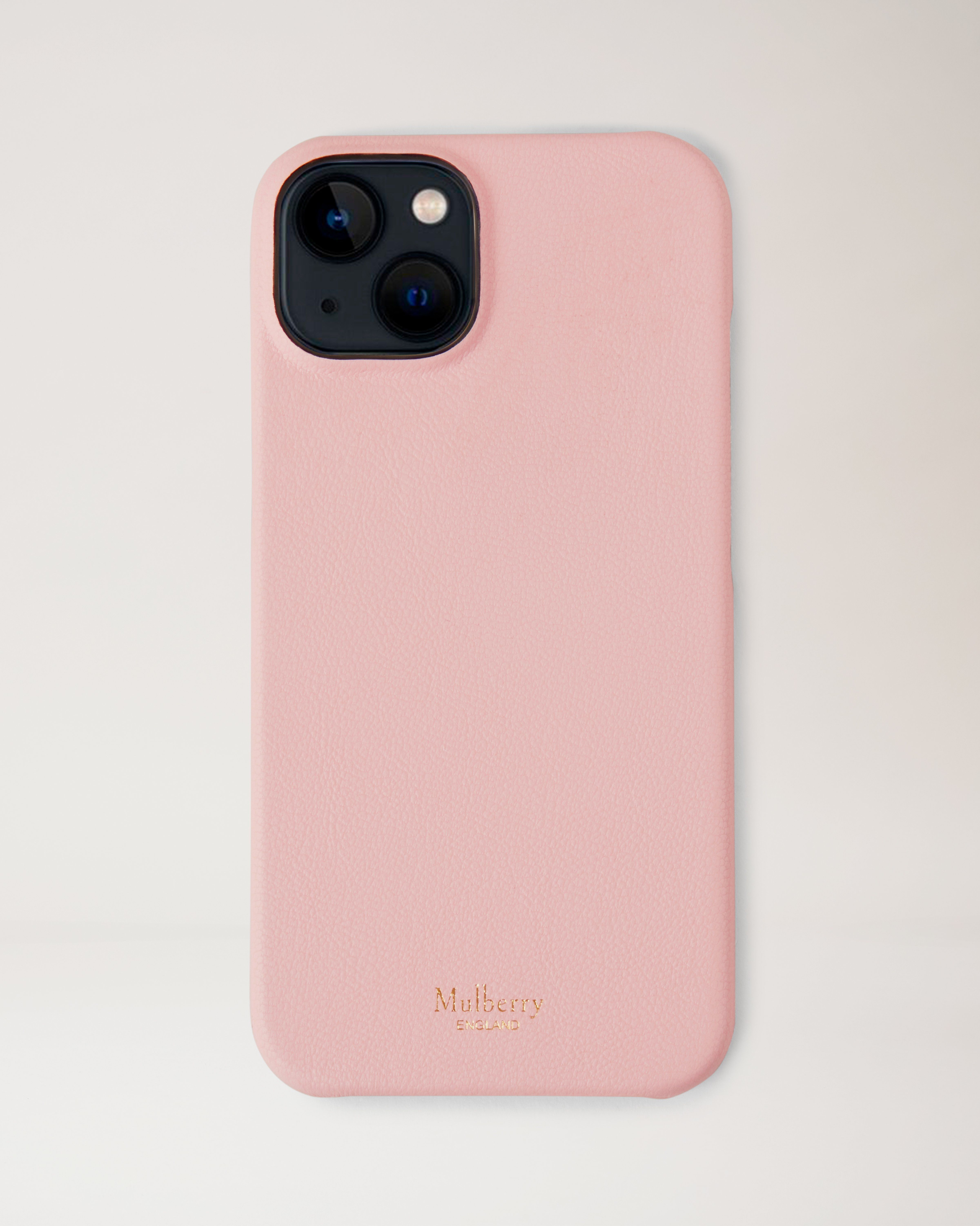 iPhone 14 Case | Powder Rose Micro Classic Grain | Women | Mulberry