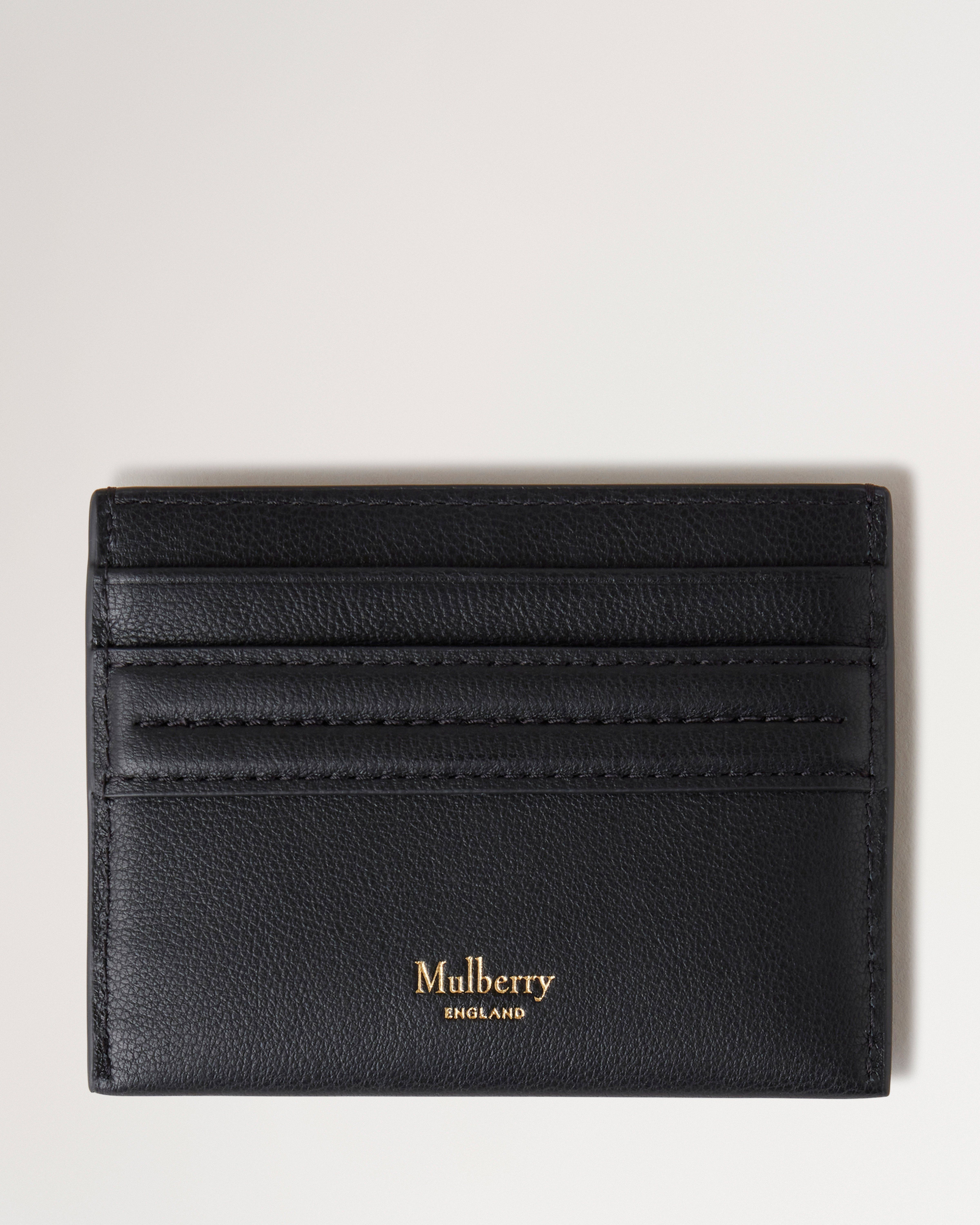 Mulberry Tree Credit Card Slip | Black Micro Classic Grain | Women ...