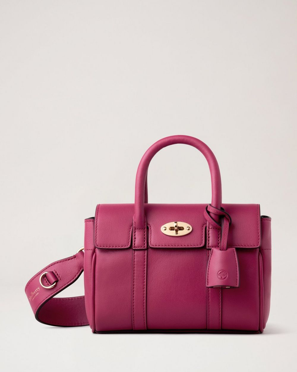 Mini Bayswater | Wild Berry Micro Classic Grain | Women | Mulberry