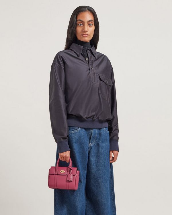 Mini Bayswater | Wild Berry Micro Classic Grain | Women | Mulberry