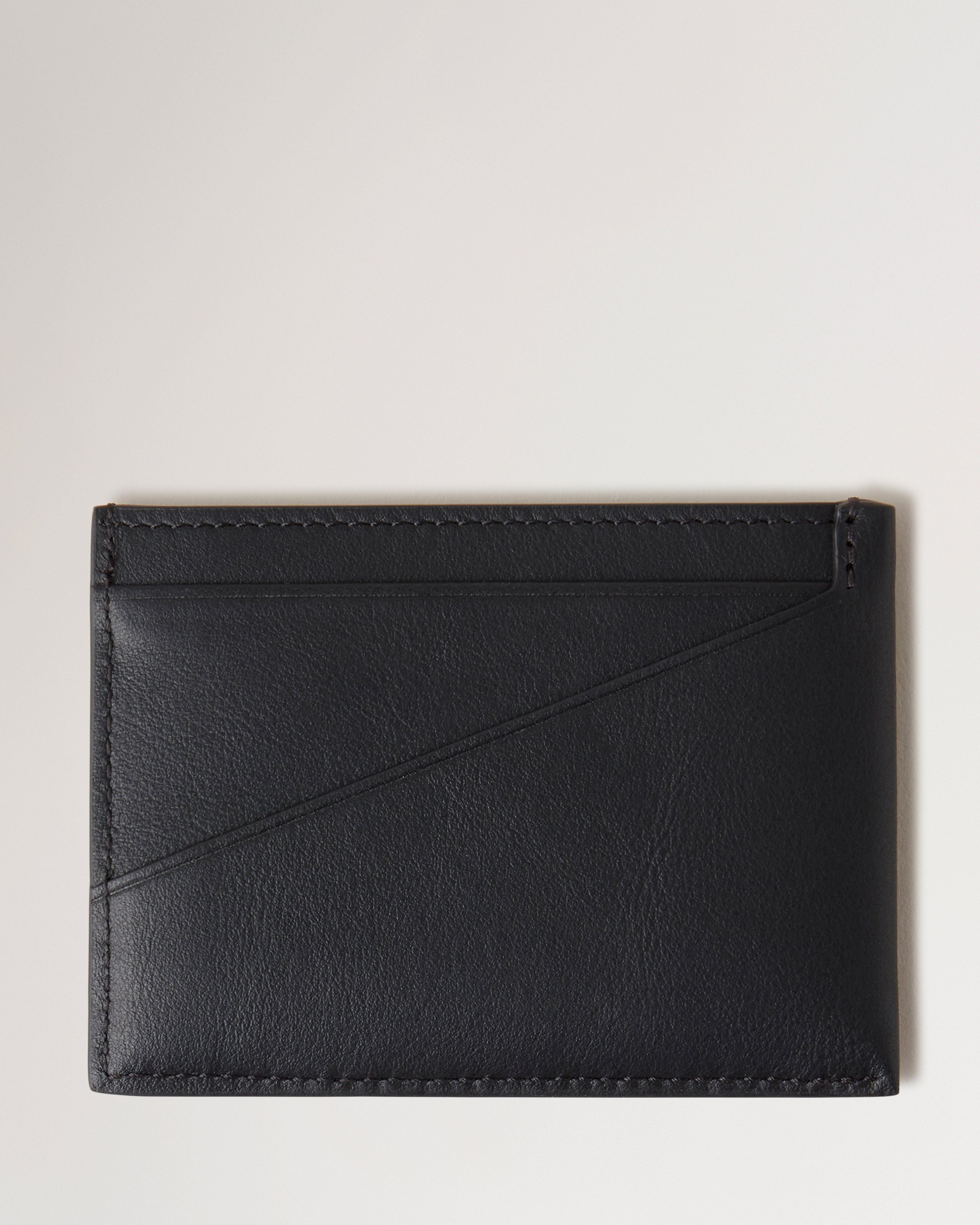 Camberwell Credit Card Slip | Black Shiny Smooth Leather | Men | Mulberry