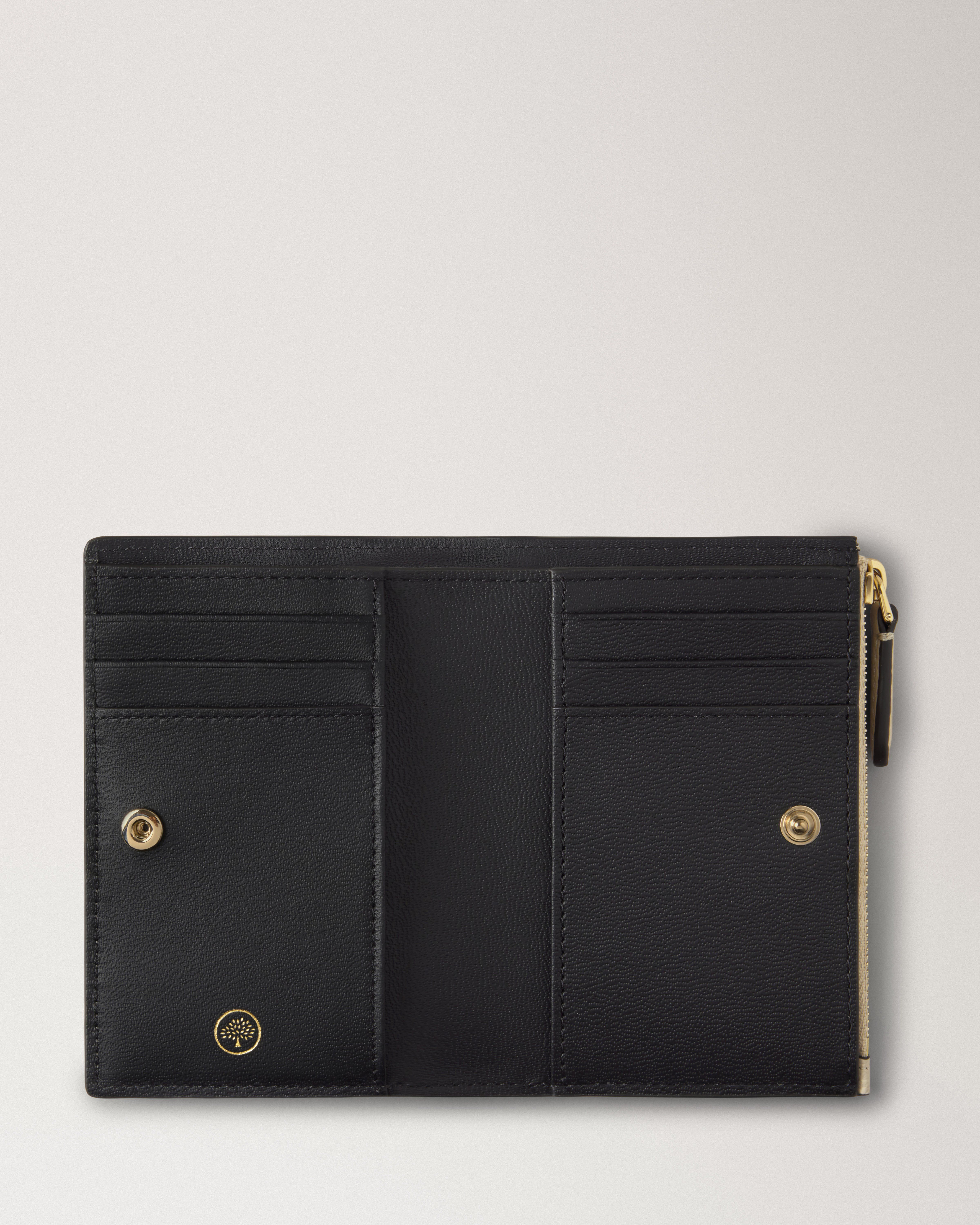 Mulberry | Continental Bifold Zipped Wallet | Chalk Small Classic Grain