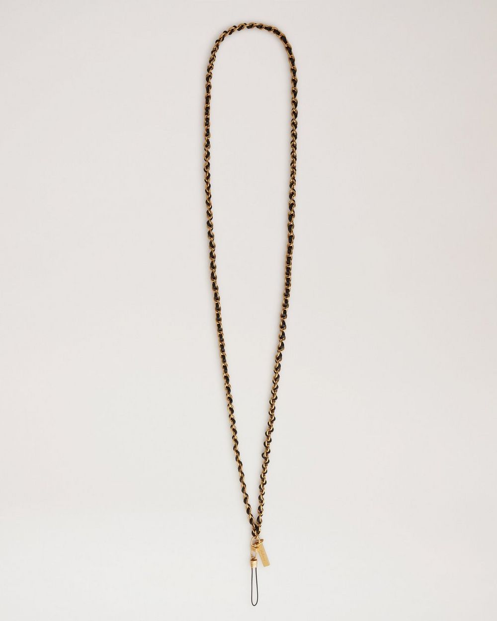 Lily Chain Crossbody Lanyard | Brass Metal and Small Classic Grain ...