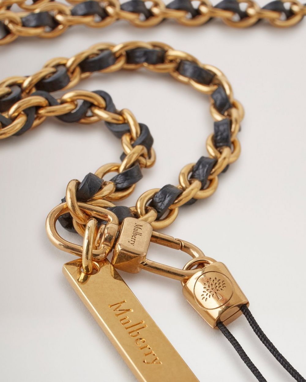 Lily Chain Crossbody Lanyard | Brass Metal and Small Classic Grain ...