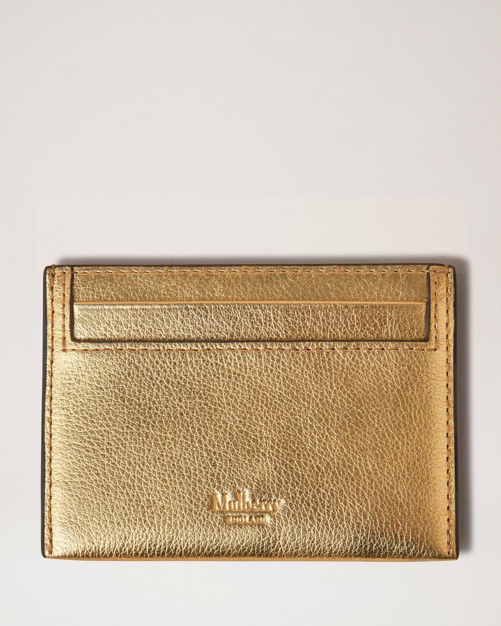 Continental Credit Card Slip | Soft Gold Washed Metallic Buffalo | Men ...