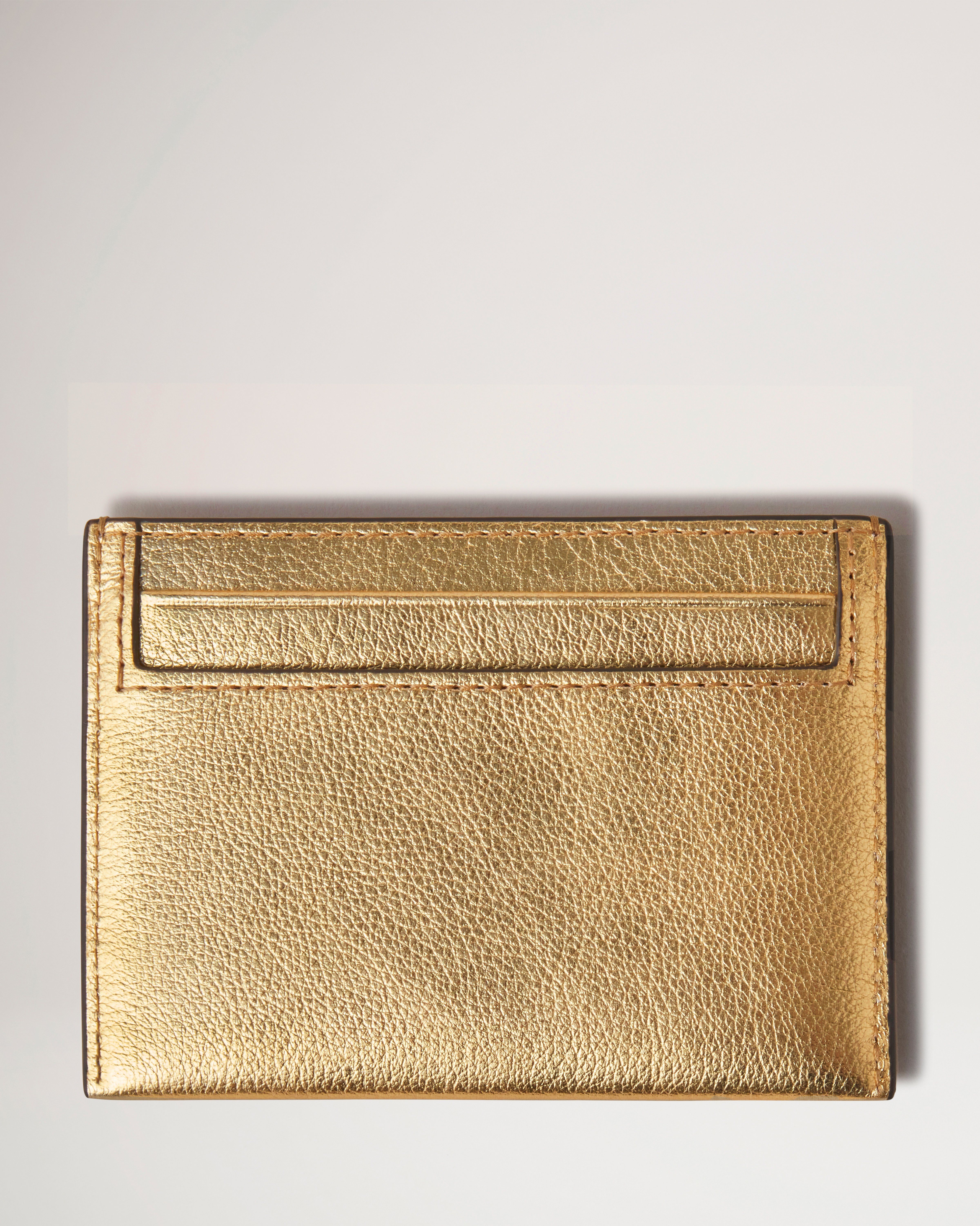 Continental Credit Card Slip | Soft Gold Washed Metallic Buffalo | Men ...