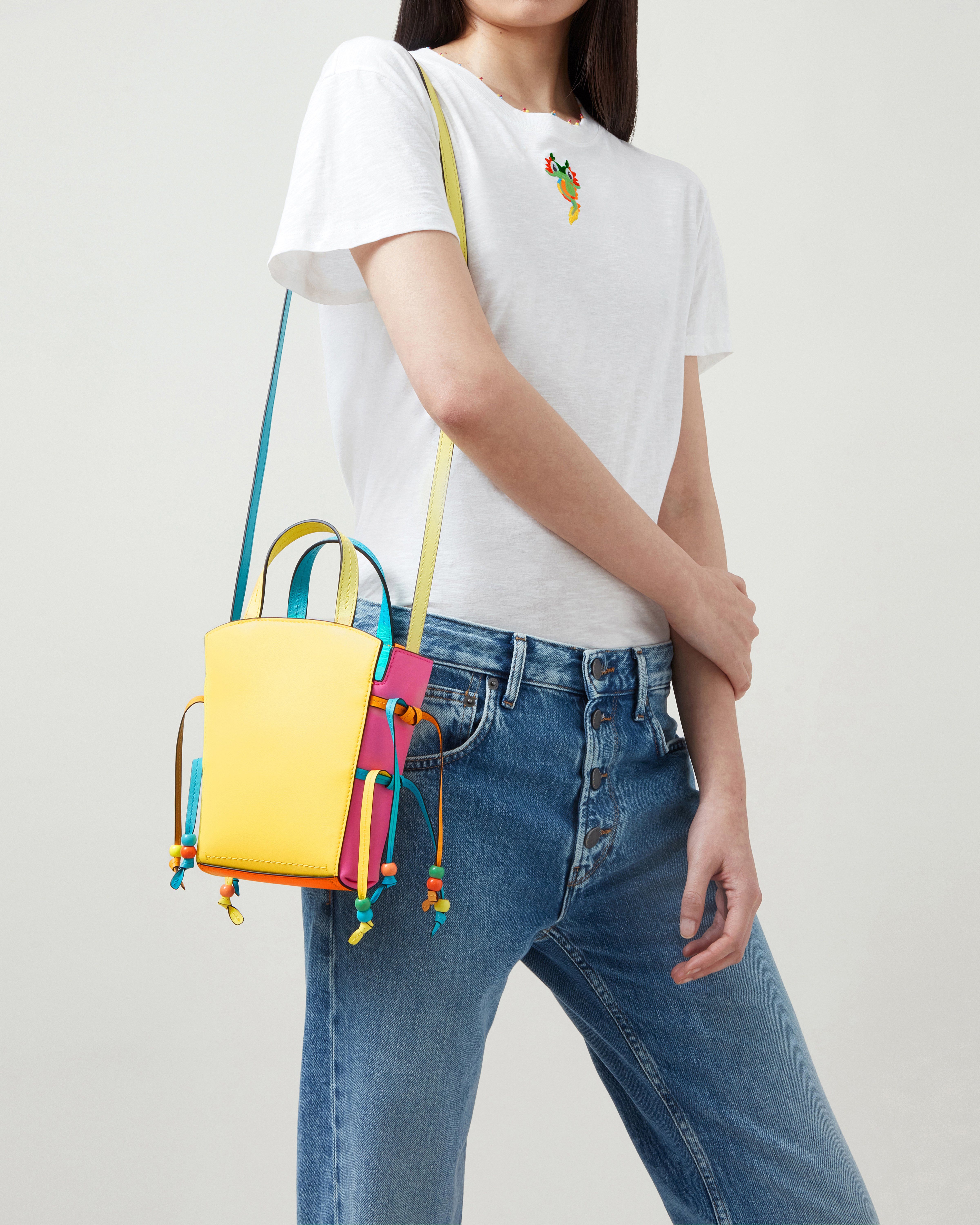 Mulberry x Mira Mikati Mini Clovelly Tote | Multi Colour Smooth Flat ...