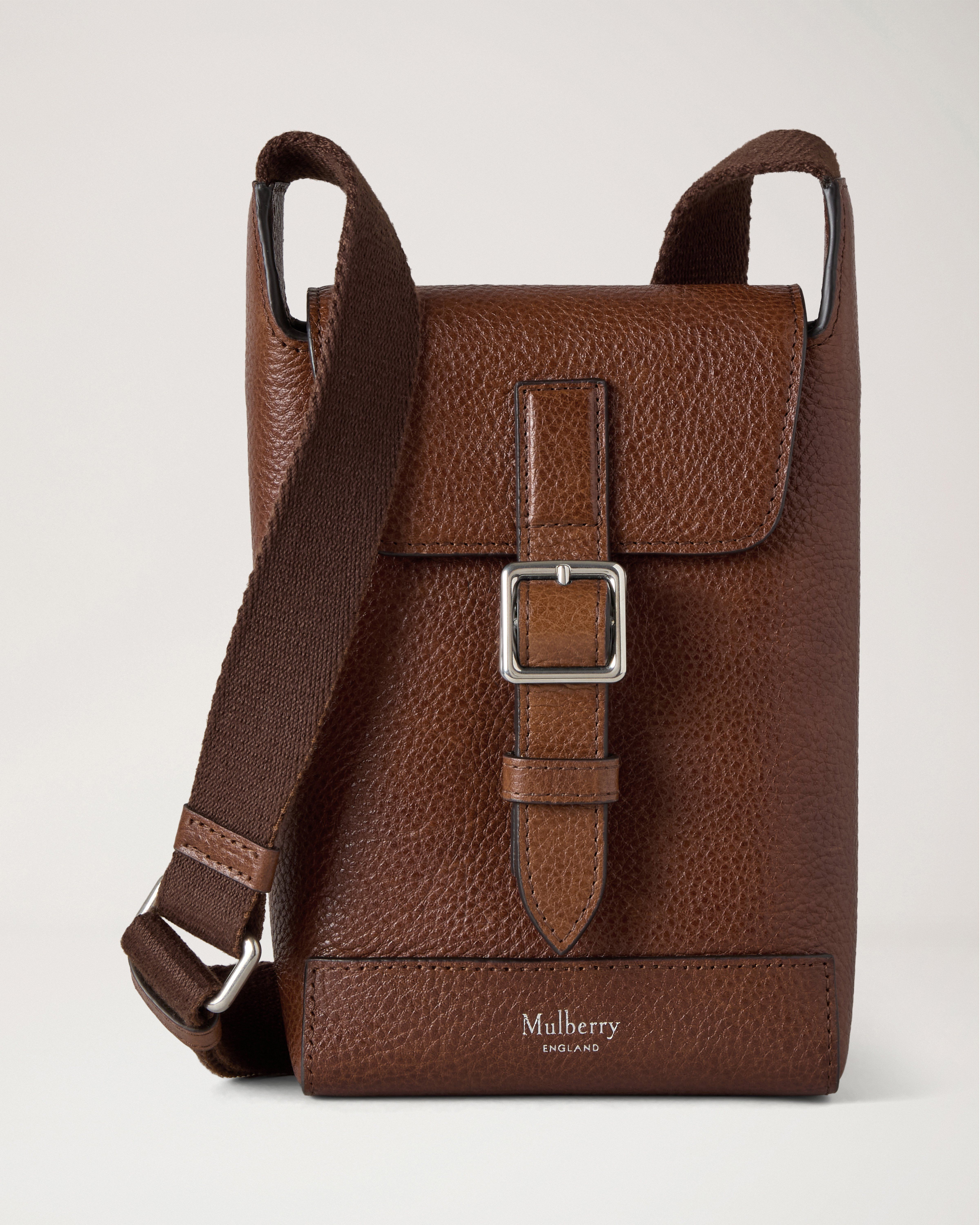 Mulberry | Chiltern Phone Pouch | Oak Natural Vegetable Tanned