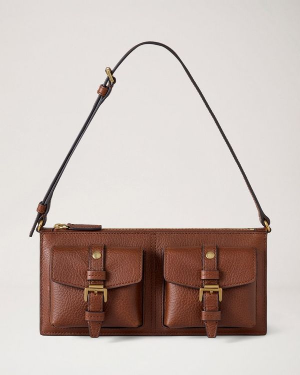 Mulberry | Mini Roxanne Shoulder Bag | Oak NVT | Roxanne