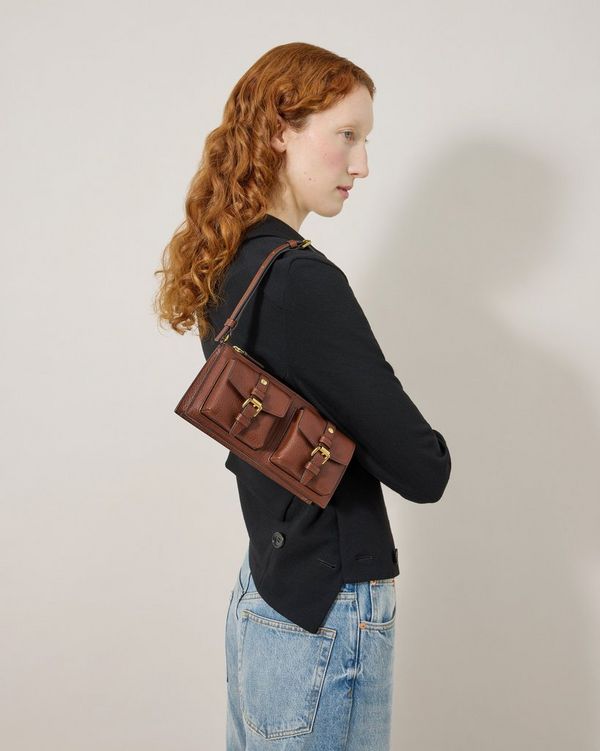 Mulberry | Mini Roxanne Shoulder Bag | Oak NVT | Roxanne
