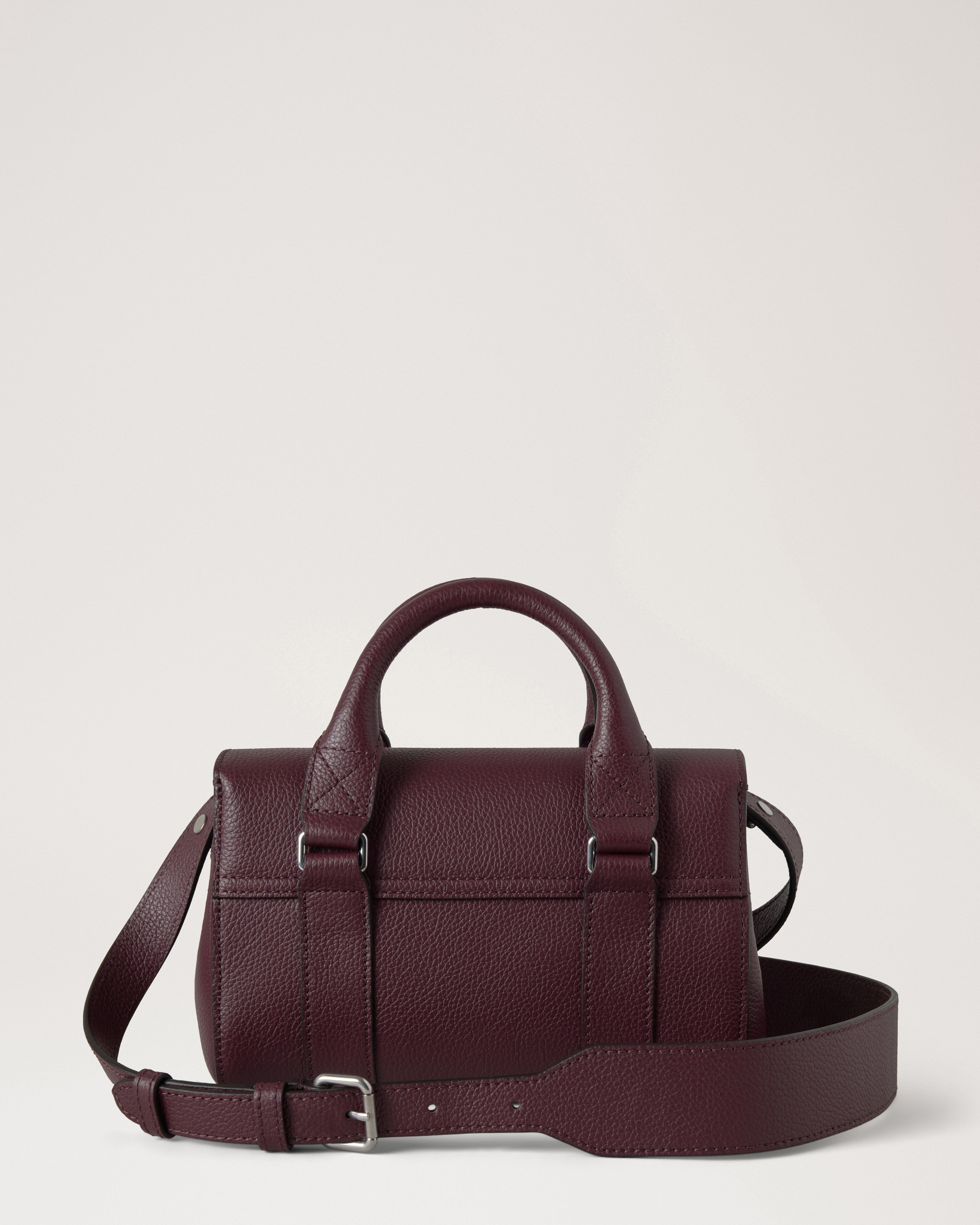 Mulberry | Mini Bayswater | Black Cherry Small Classic Grain