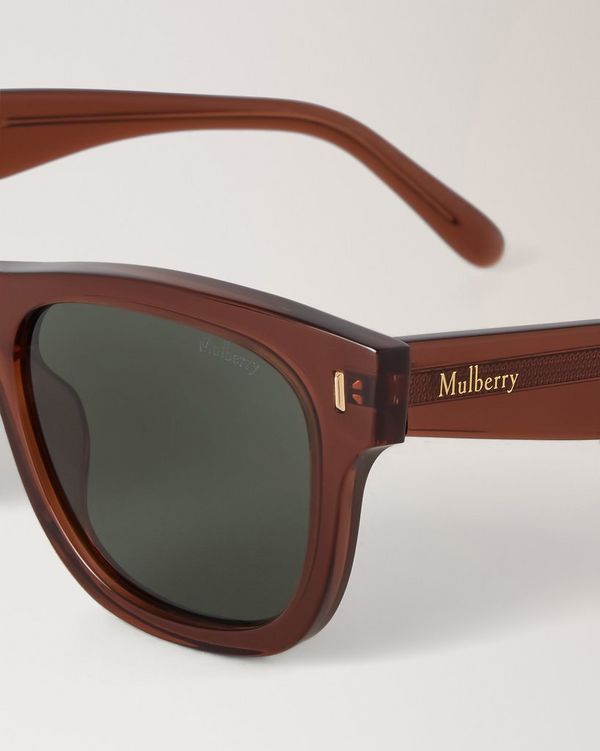 Mulberry | Monty Sunglasses | Rust Bio Acetate | Sunglasses