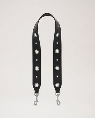 Eyelet Strap | Black Silky Calf | Personalisation | Mulberry