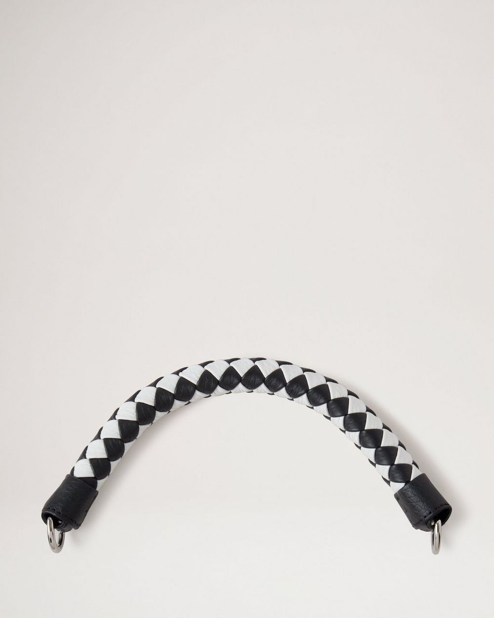 Iris Handle | Black & White Heavy Grain | Iris | Mulberry
