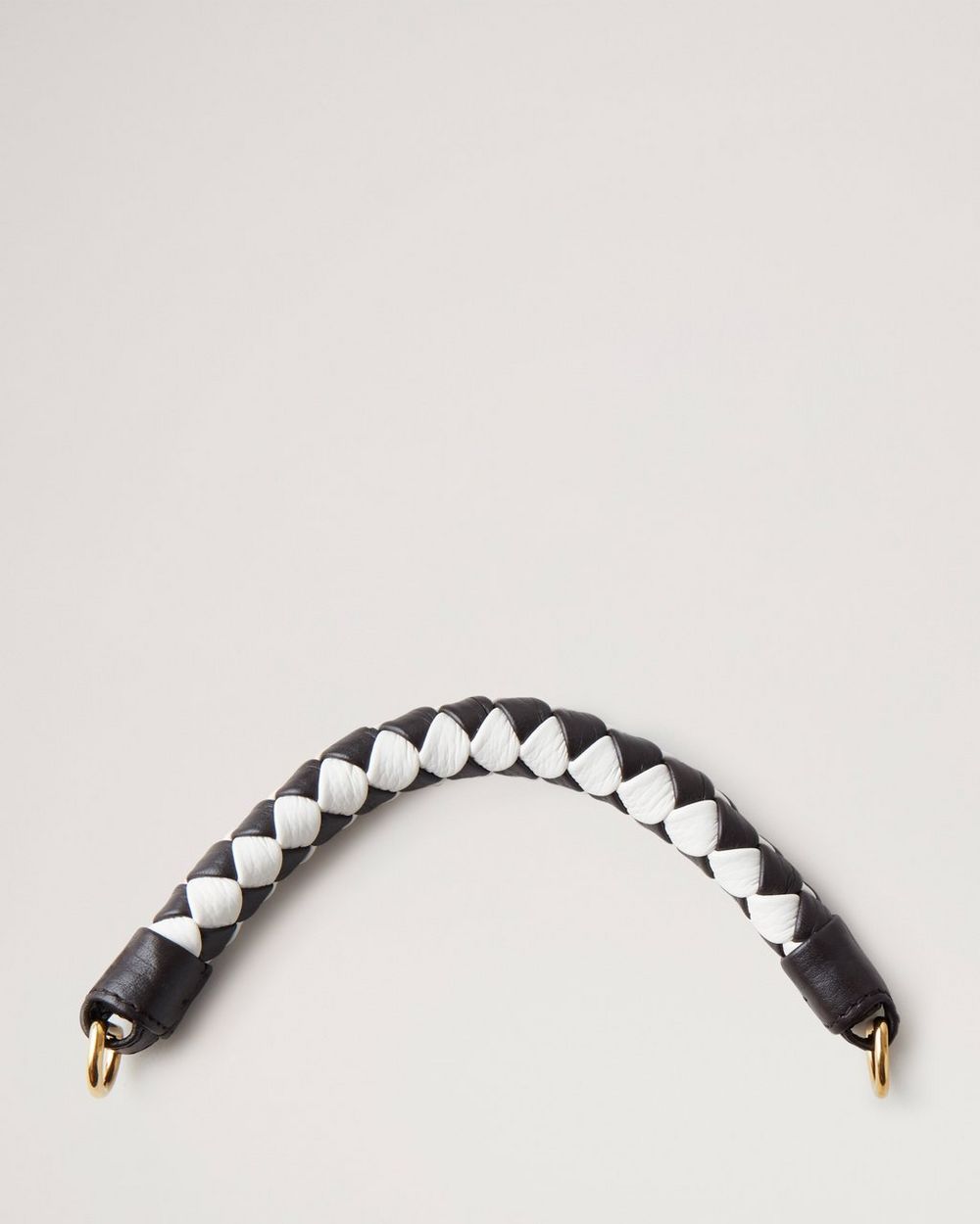 Small Iris Handle | Ebony & White Heavy Grain & Silky Calf | Iris ...