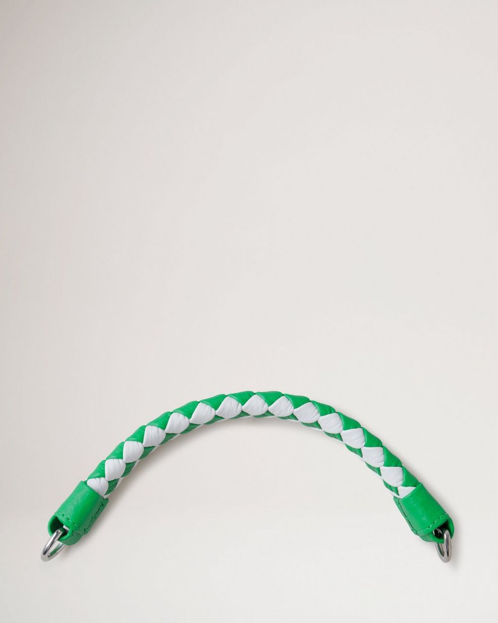 Small Iris Handle | Lawn Green & White Heavy Grain | Iris | Mulberry