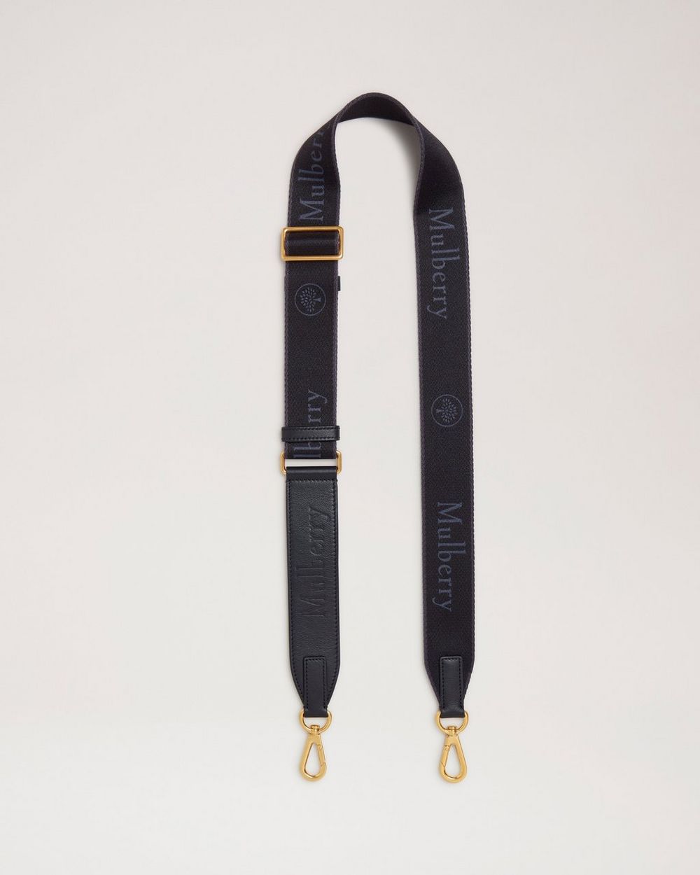 Logo Webbing Strap | Black Micro Classic Grain & Webbing | Bag ...
