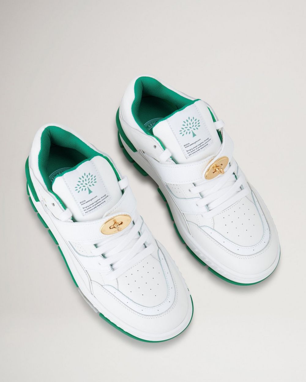 Axel Arigato for Mulberry Area Lo Trainers - Women's | White & Green ...