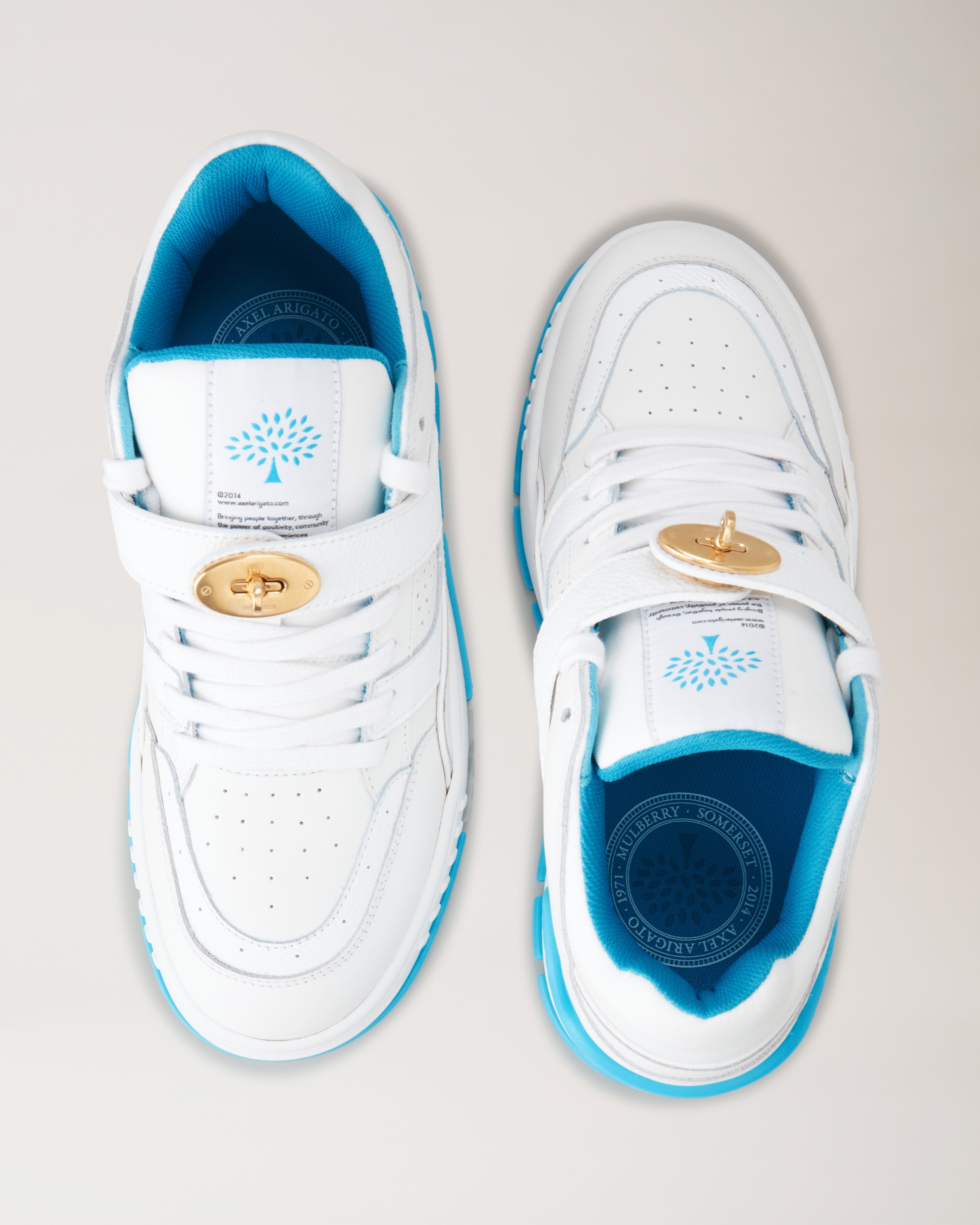 Axel Arigato for Mulberry Area Lo Trainers - Men's | White & Blue Mixed ...