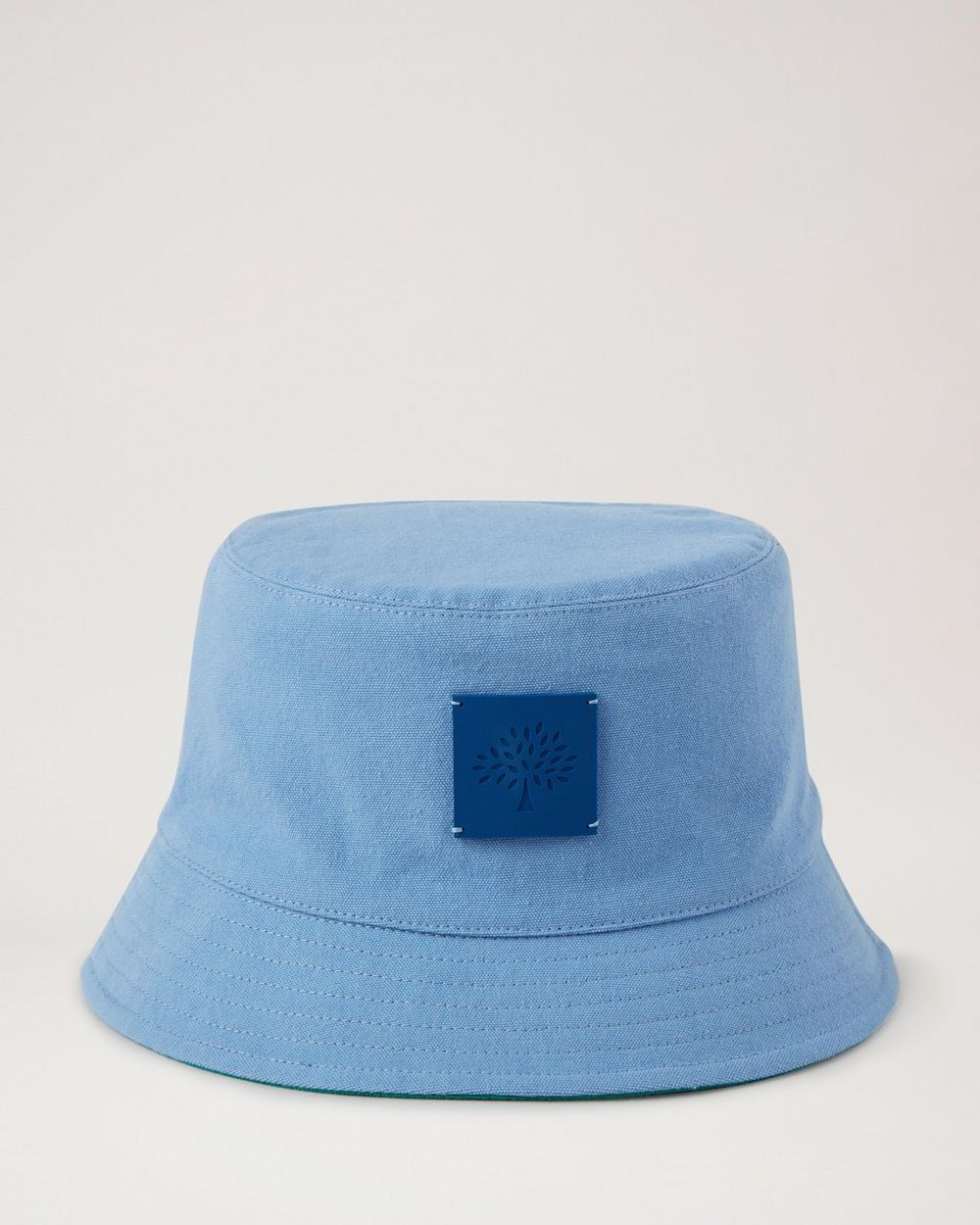Solid Reversible Bucket Hat | Cornflower Blue & Lawn Green Cotton | Men ...