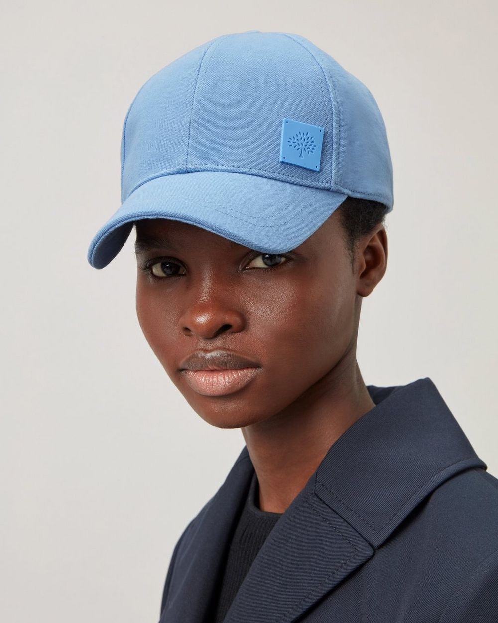 Solid Baseball Cap | Cornflower Blue Cotton | Men | Mulberry
