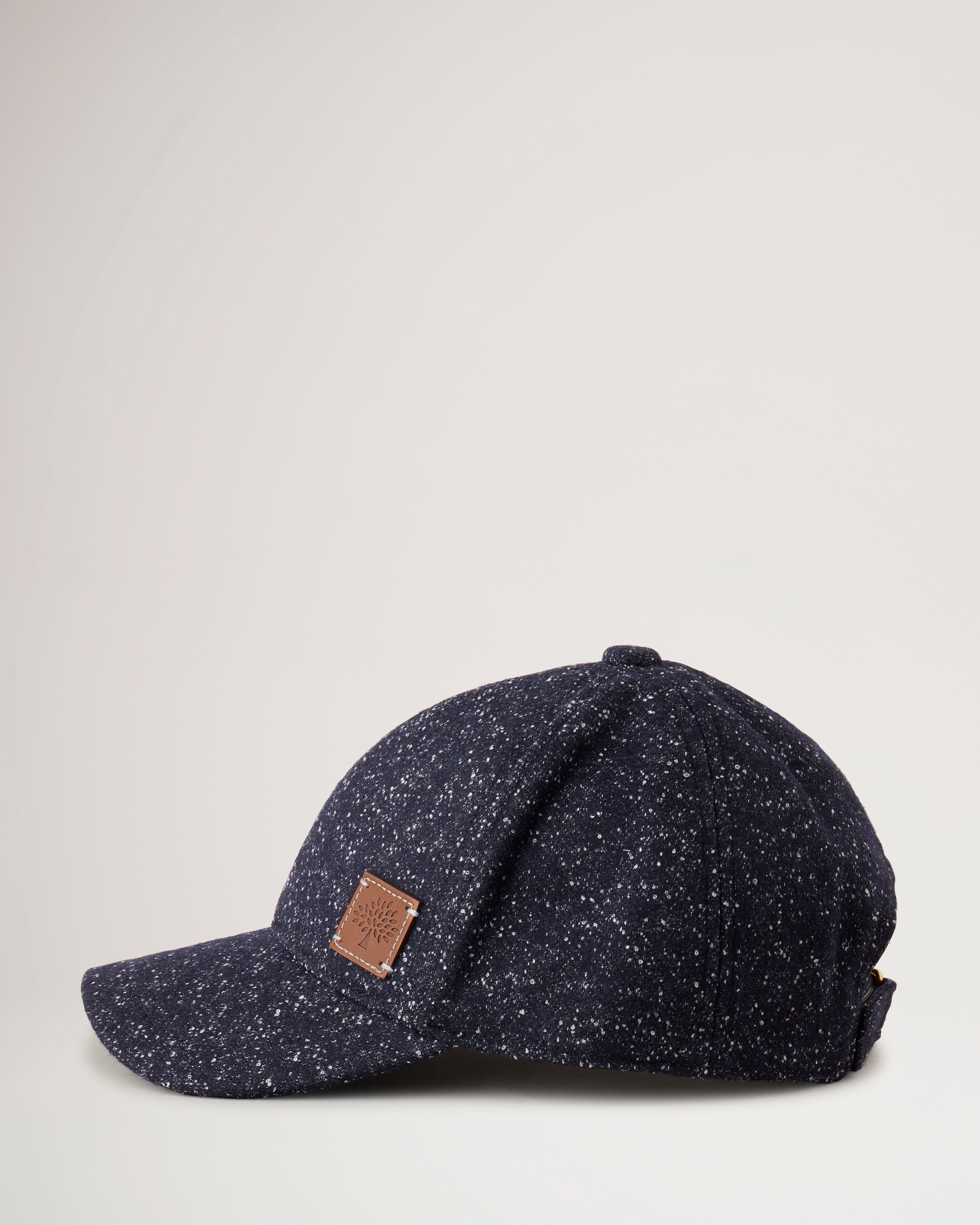 Wool Fleck Baseball Cap | Night Sky Mixed Material | Women | Mulberry
