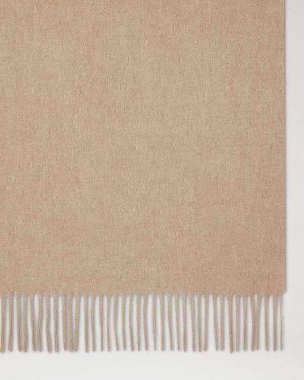 Mulberry | Solid Merino Wool Scarf | Oat Merino Wool | Women