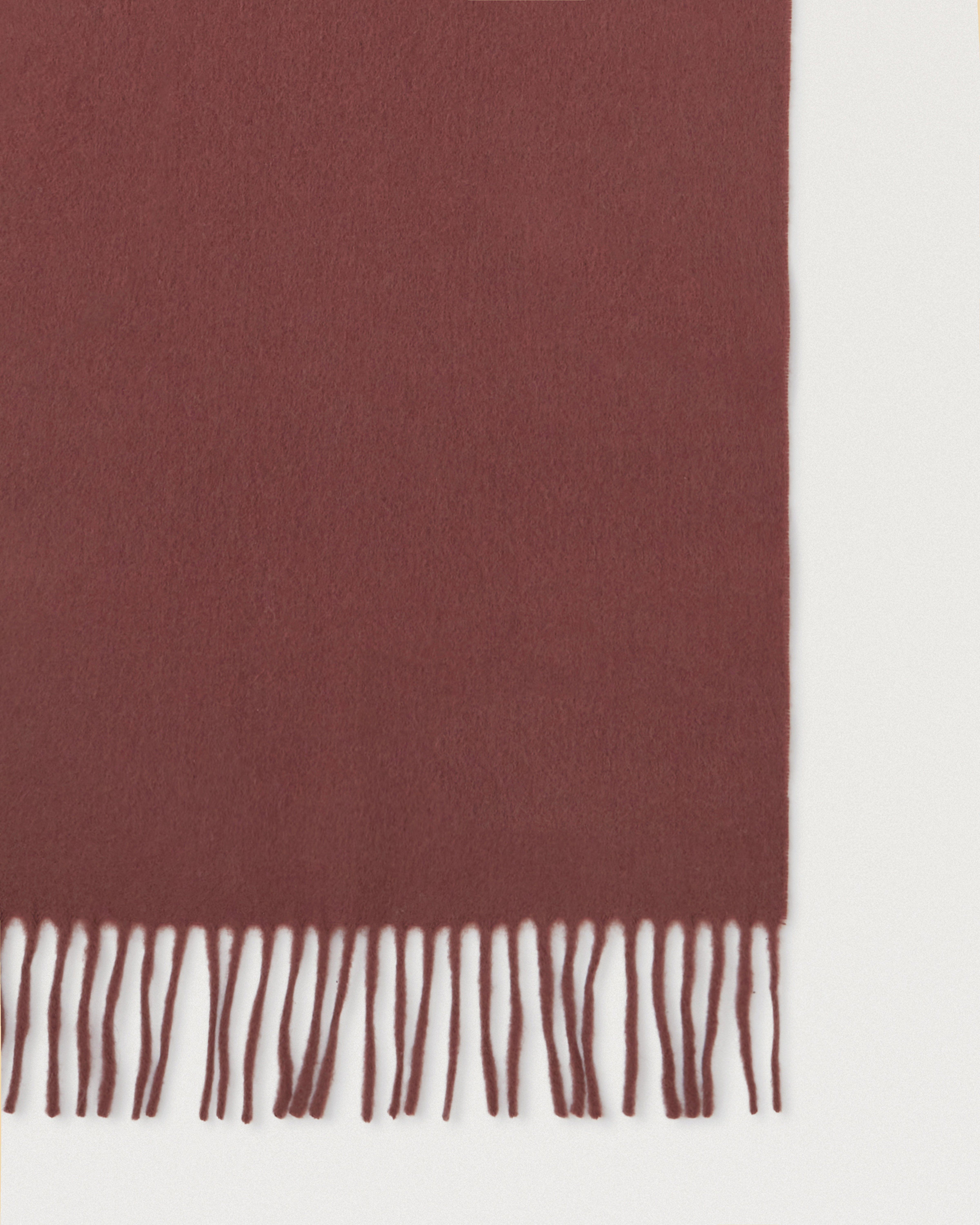 Small Solid Merino Wool Scarf | Bright Oak Merino Wool | Women | Mulberry