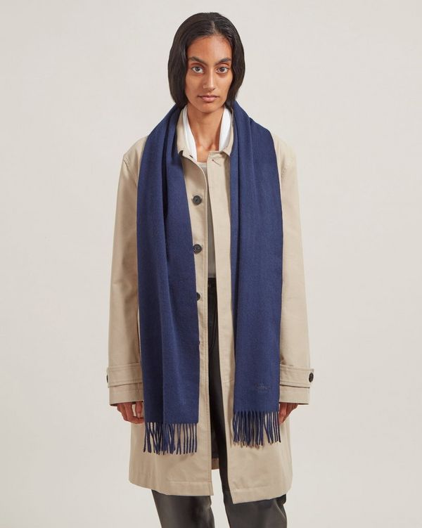 Mulberry | Small Solid Merino Wool Scarf | Night Sky Merino Wool