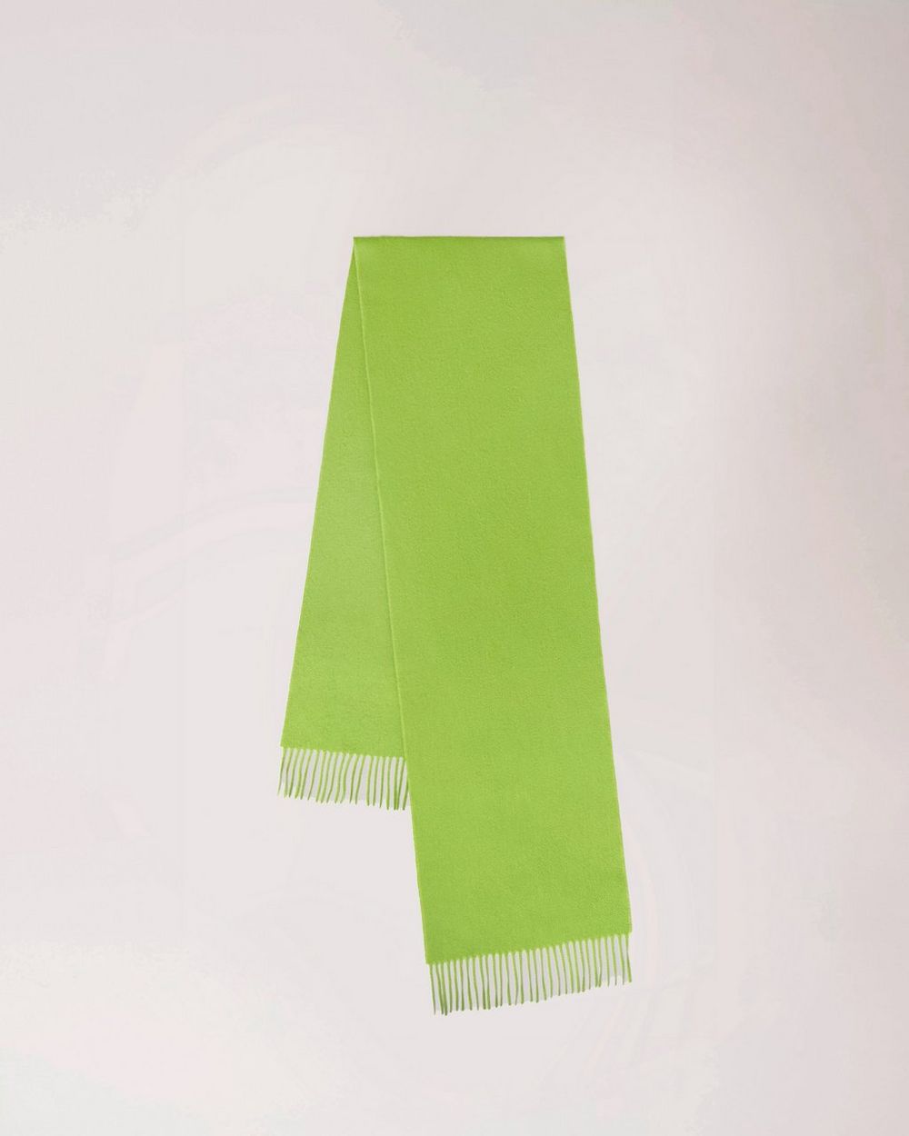 Cashmere Scarf | Acid Green Cashmere | Women | Mulberry