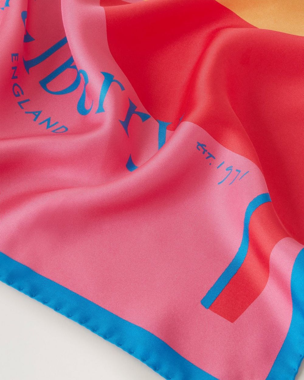 Postman's Lock Square | Pink Silk Twill | Icon Editions | Mulberry