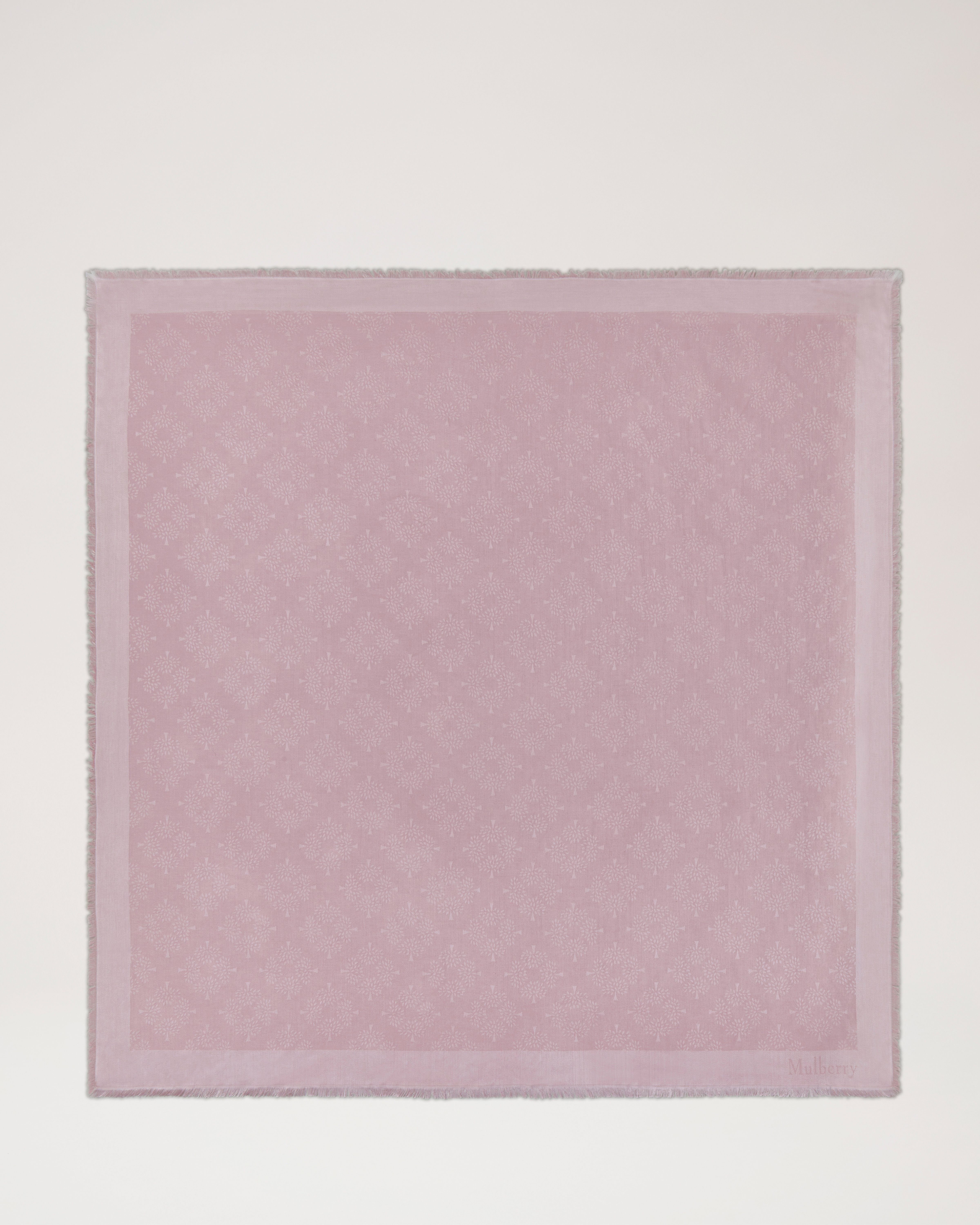 Mulberry | Mulberry Tree Square | Powder Rose Cotton Silk Blend