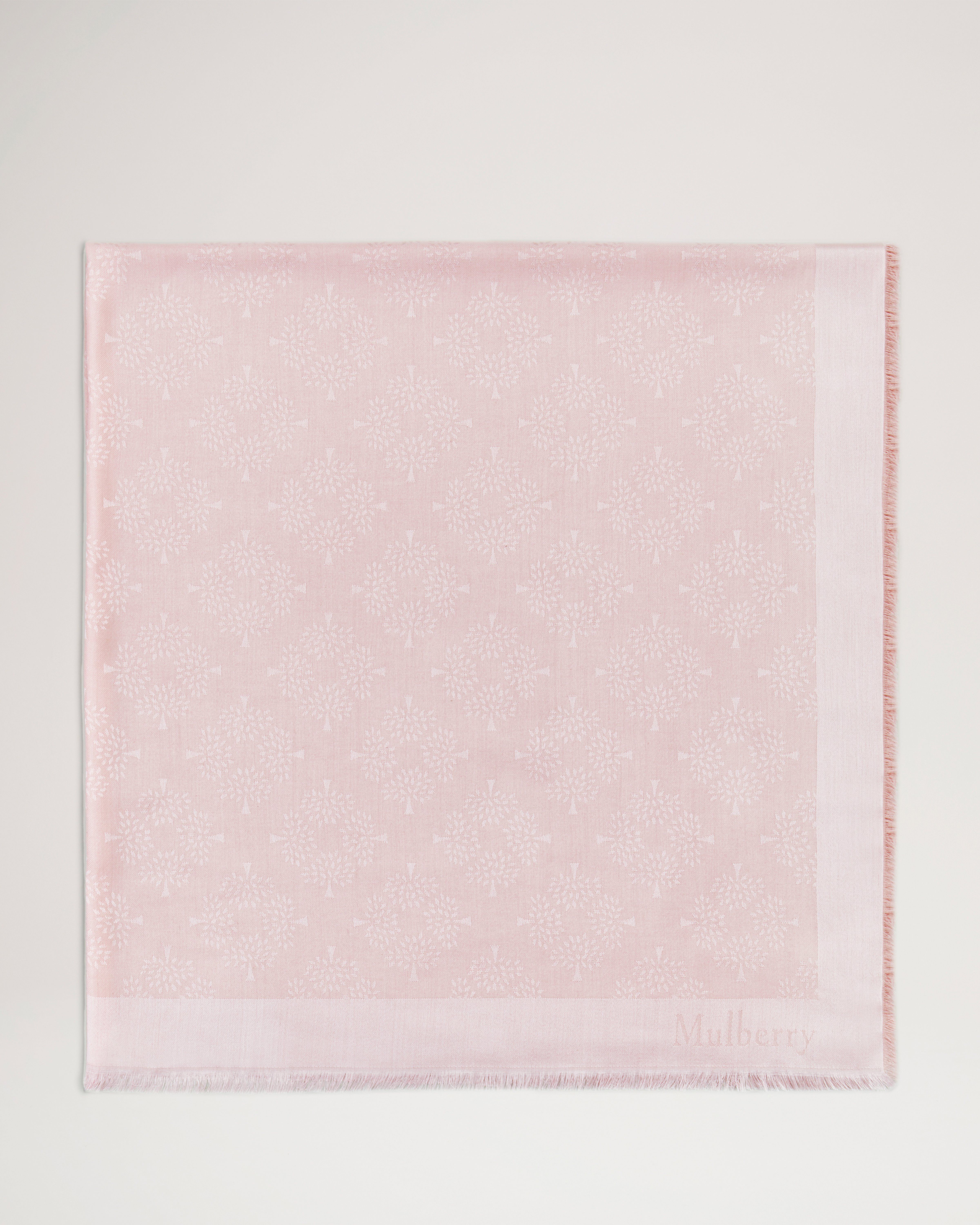 Mulberry | Mulberry Tree Square | Powder Rose Cotton Silk Blend