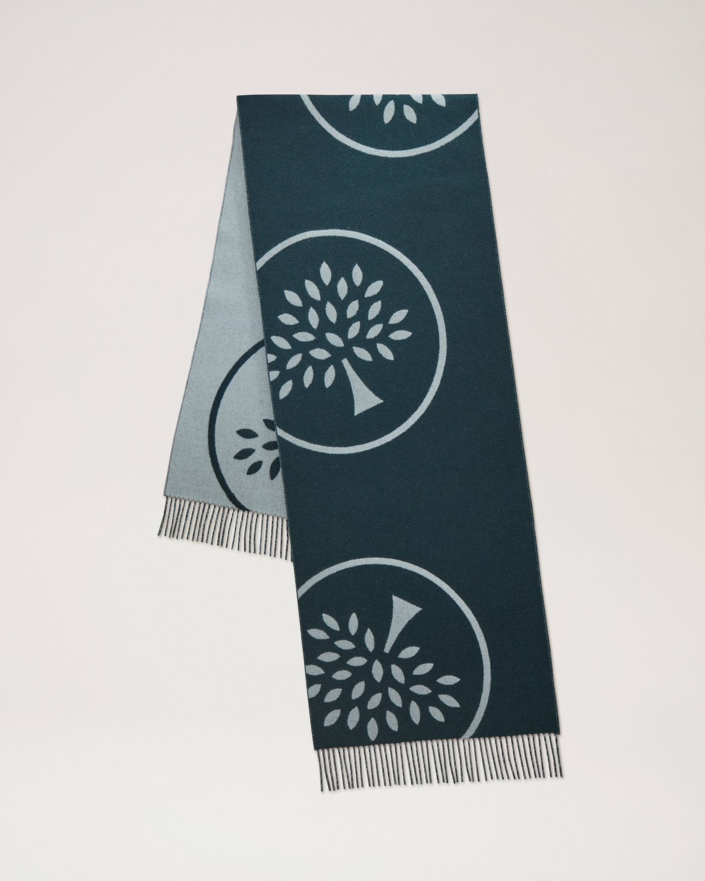 Mulberry Tree Merino Wool Scarf | Mulberry Green & Acrylic Green Merino ...