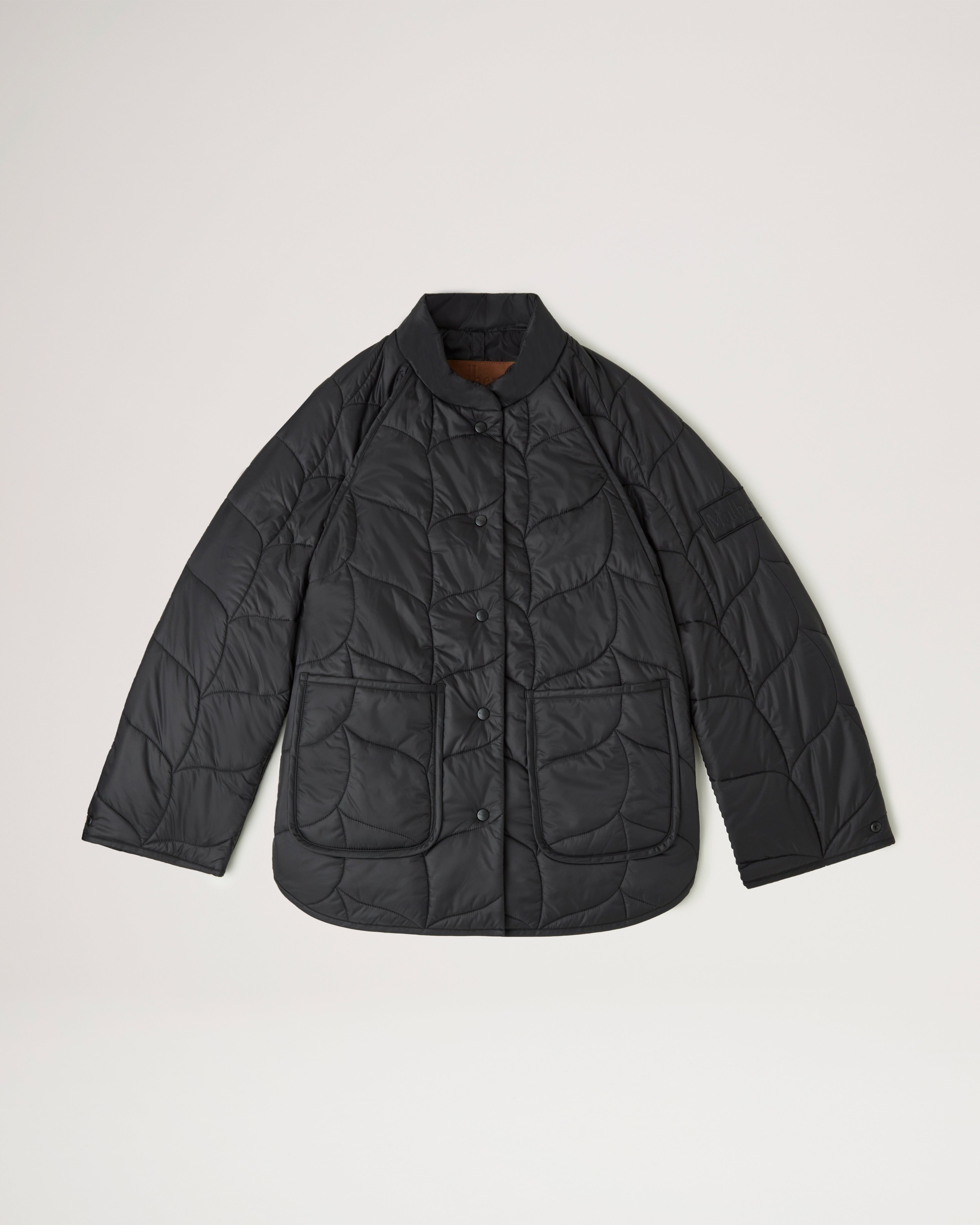 Softie Quilted Shell Jacket | Black Recycled Nylon | Softie Outerwear ...