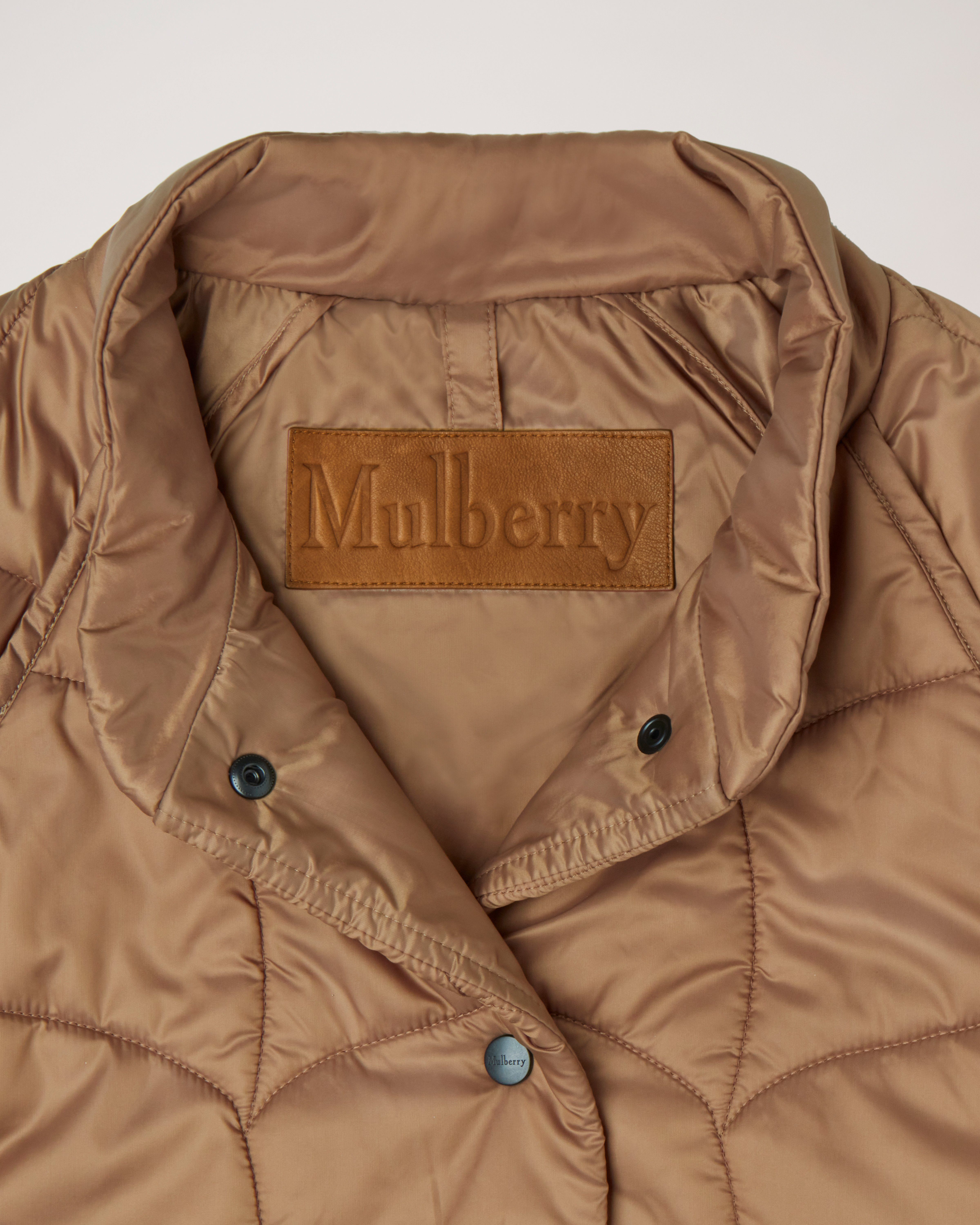 Softie Quilted Shell Jacket | Tobacco Brown Recycled Nylon | Softie ...
