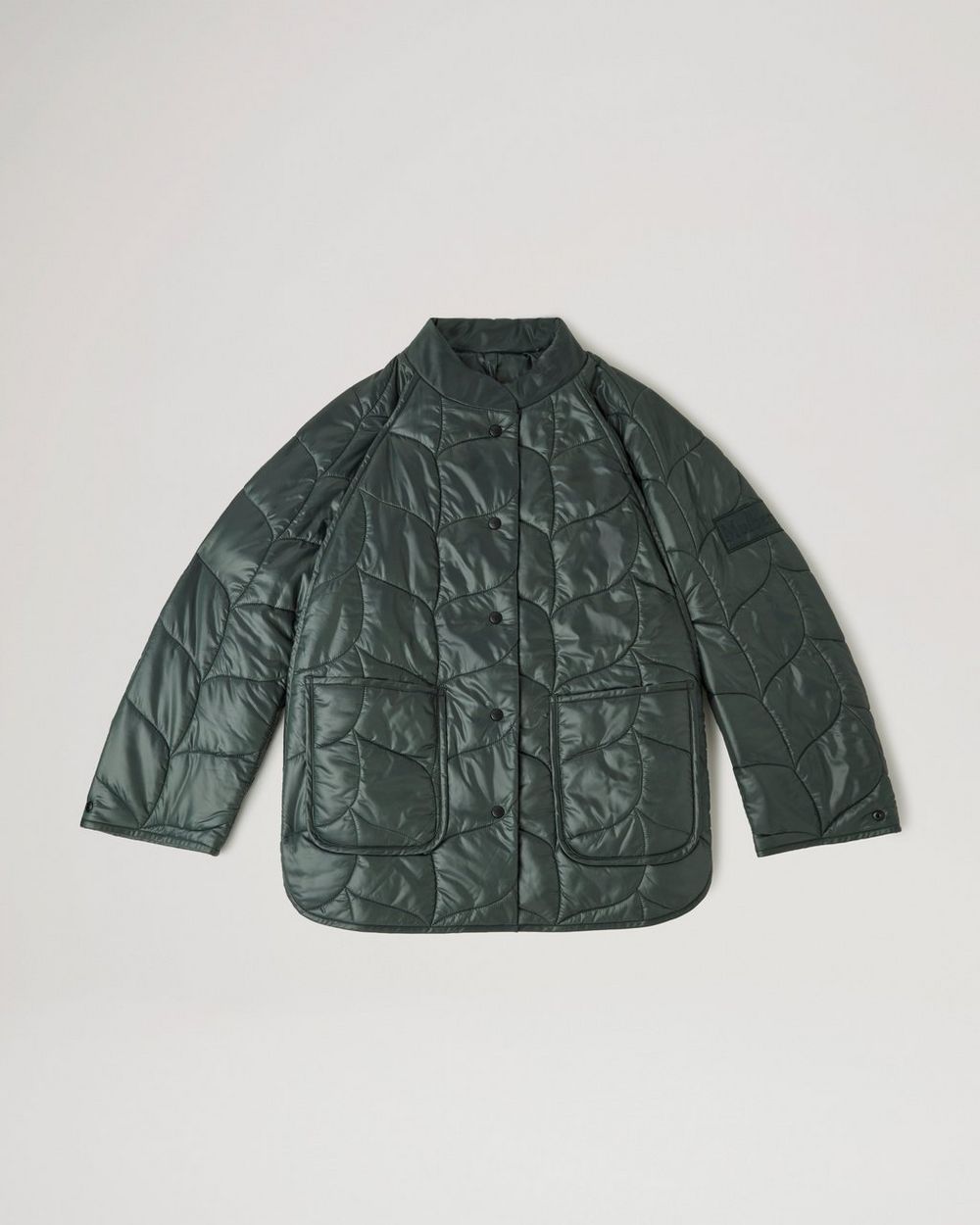 Softie Quilted Shell Jacket | Mulberry Green Recycled Nylon | Softie ...