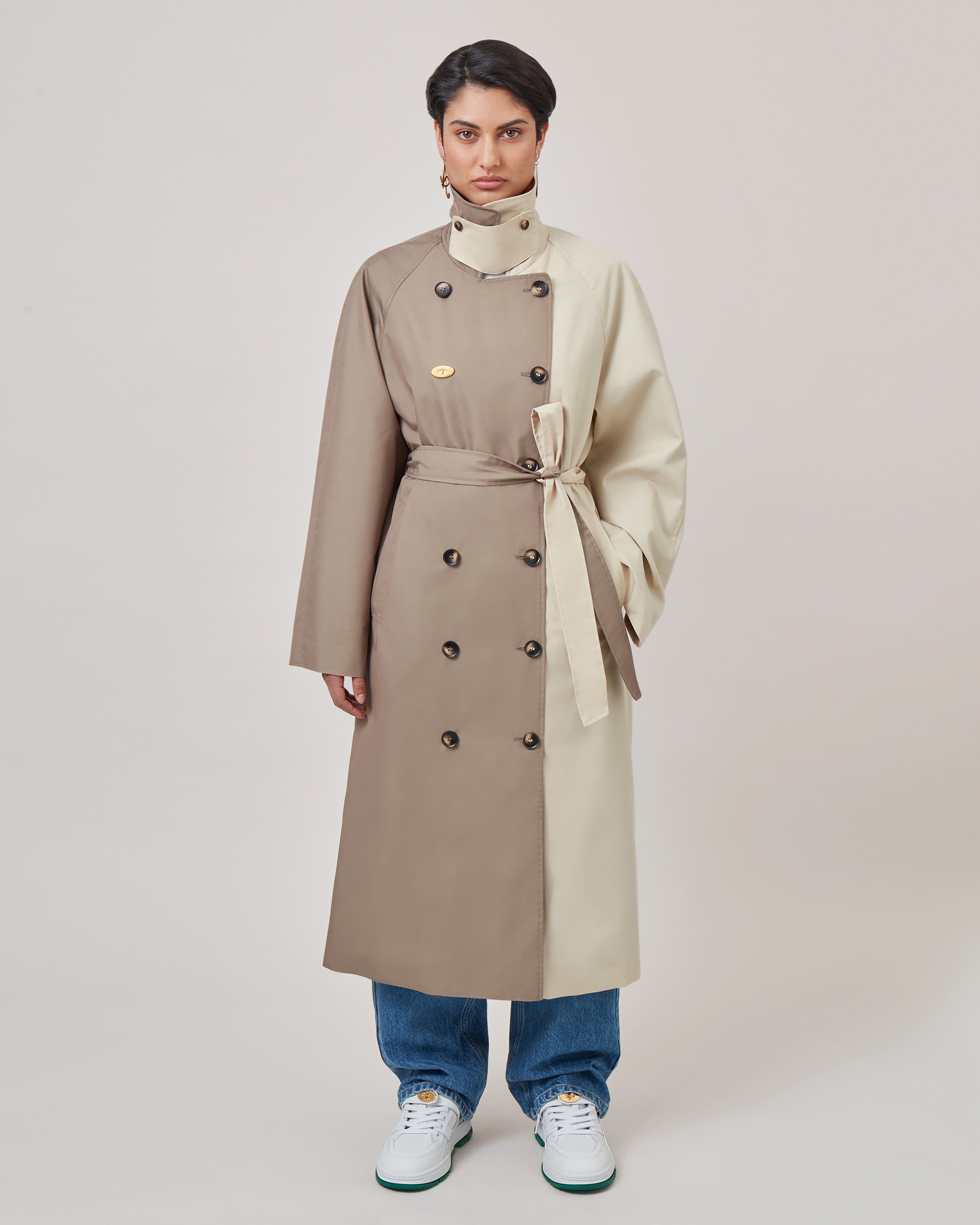 Axel Arigato for Mulberry Trench Coat | Multicolour Mixed Material ...
