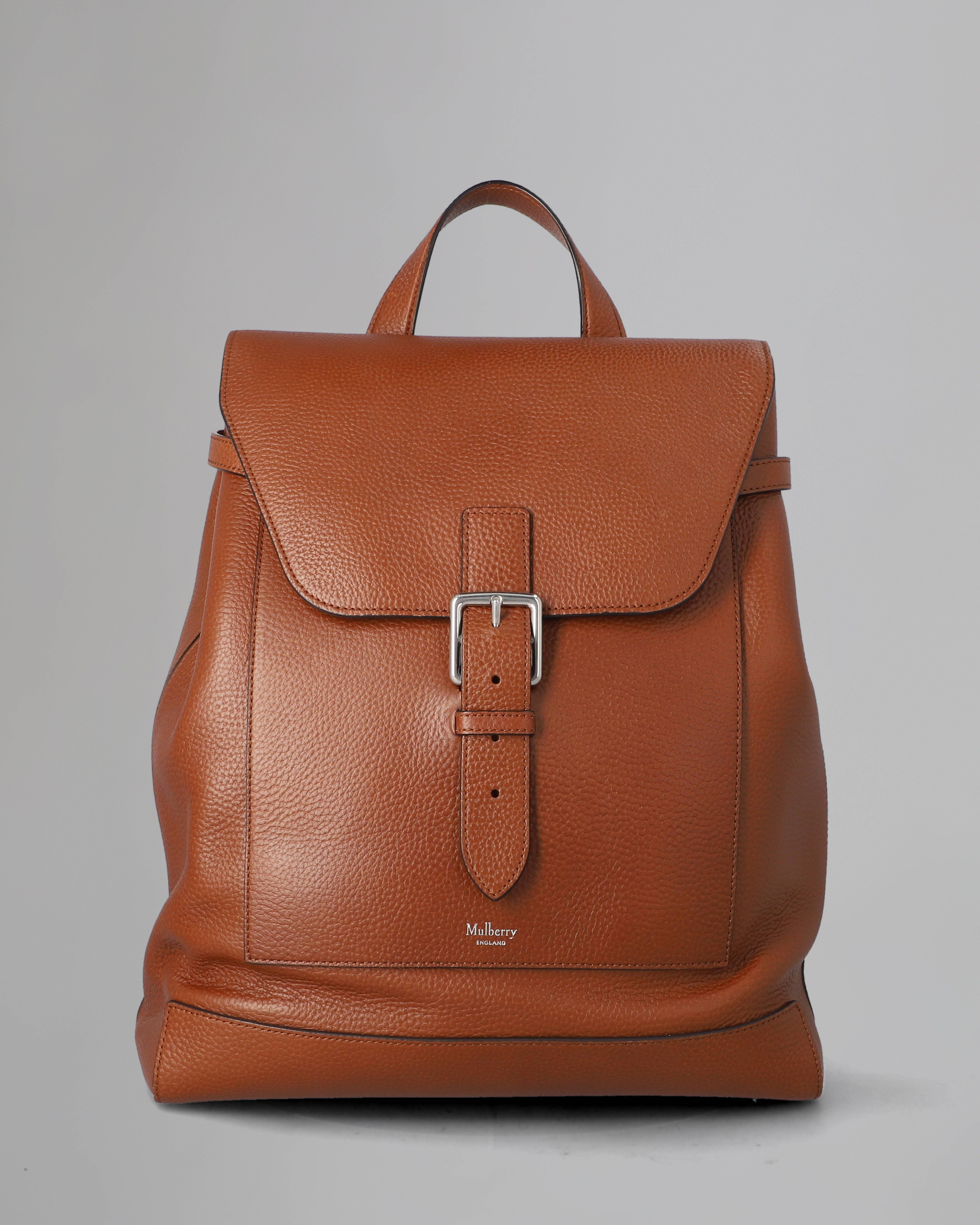 Chiltern Backpack | Pre-Loved | Oak Natural Grain Leather | Pre-Loved ...