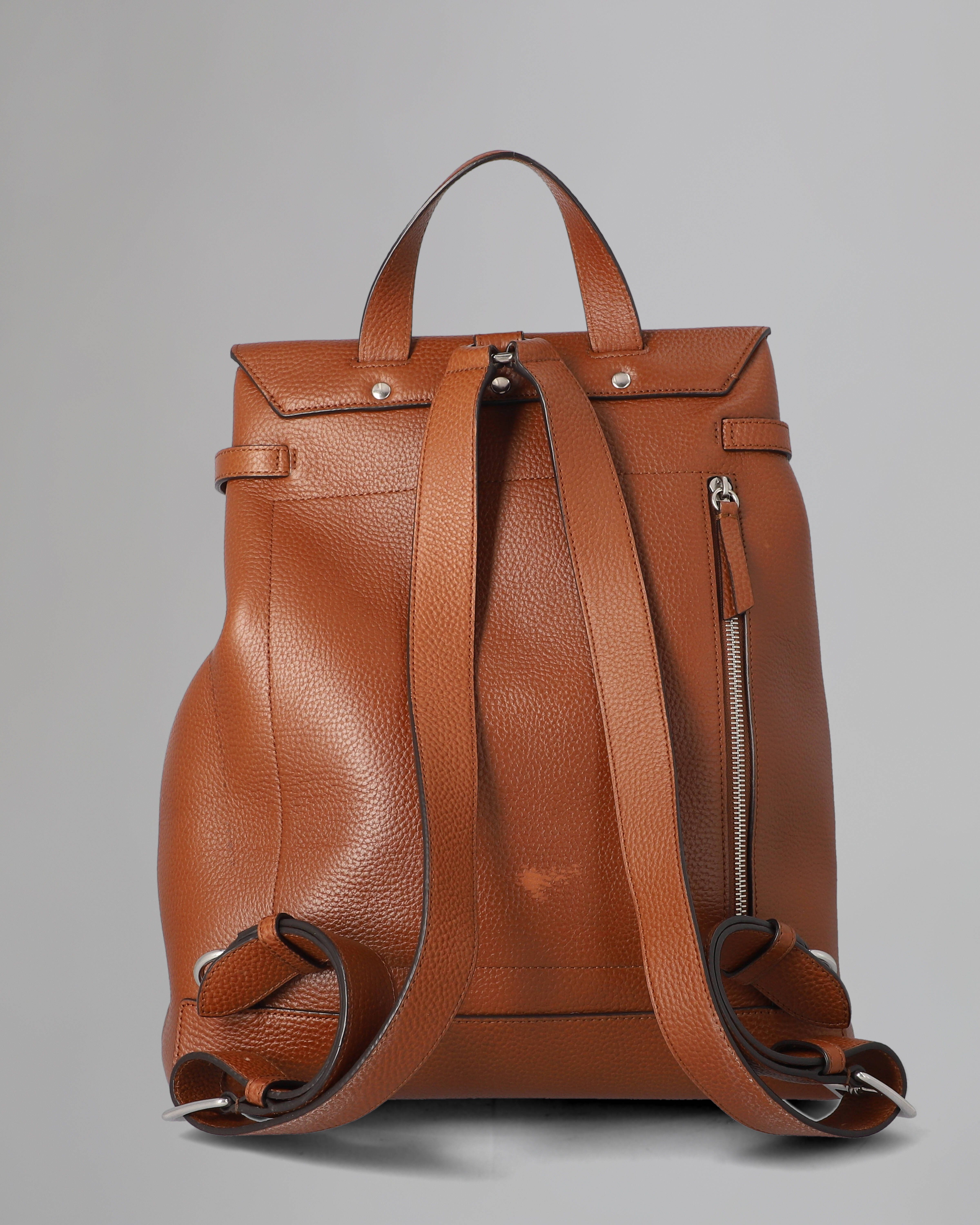 Chiltern Backpack | Pre-Loved | Oak Natural Grain Leather | Pre-Loved ...
