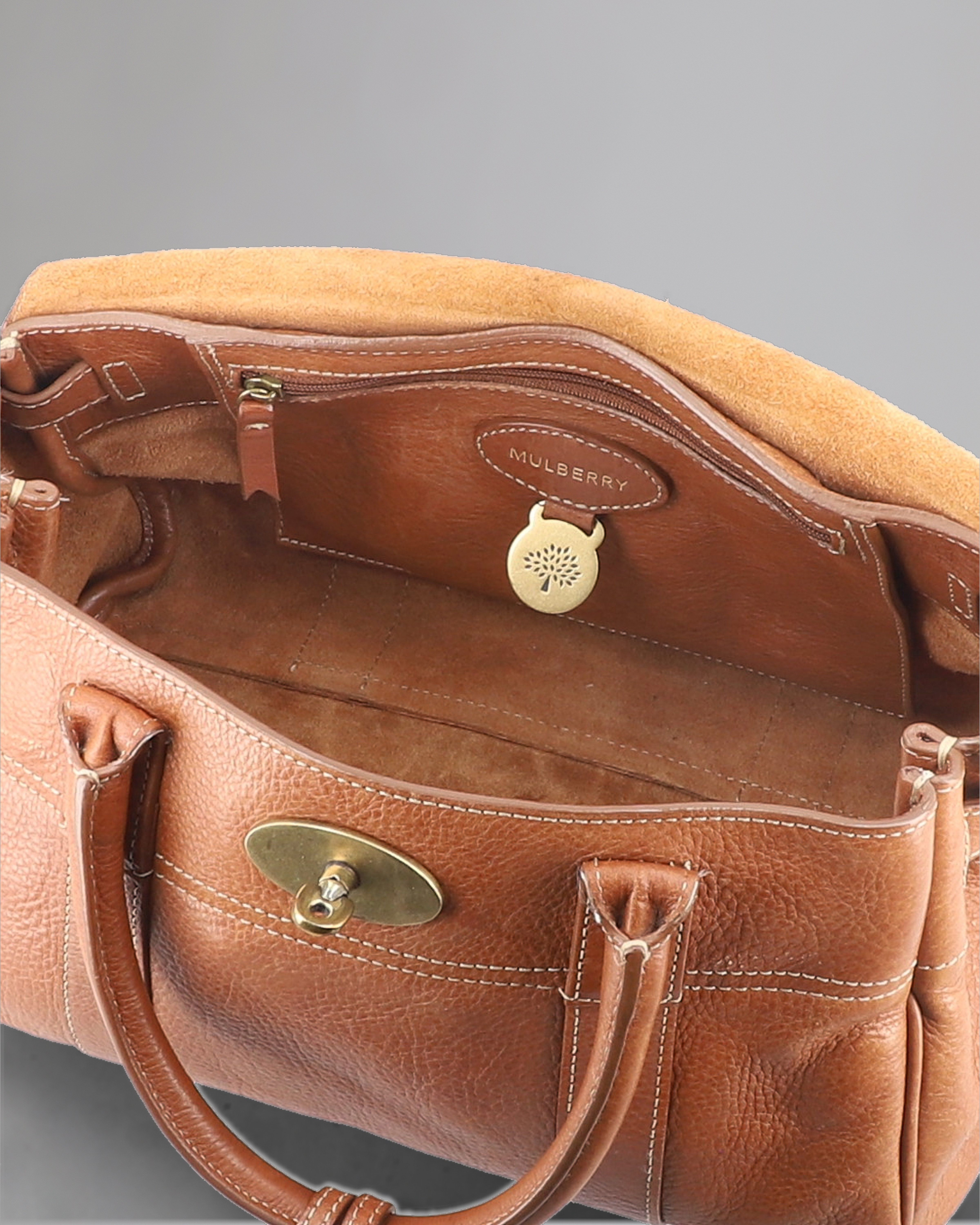 Small Bayswater Satchel | Pre-Loved | Oak NVT | Pre-Loved Women's Bags ...