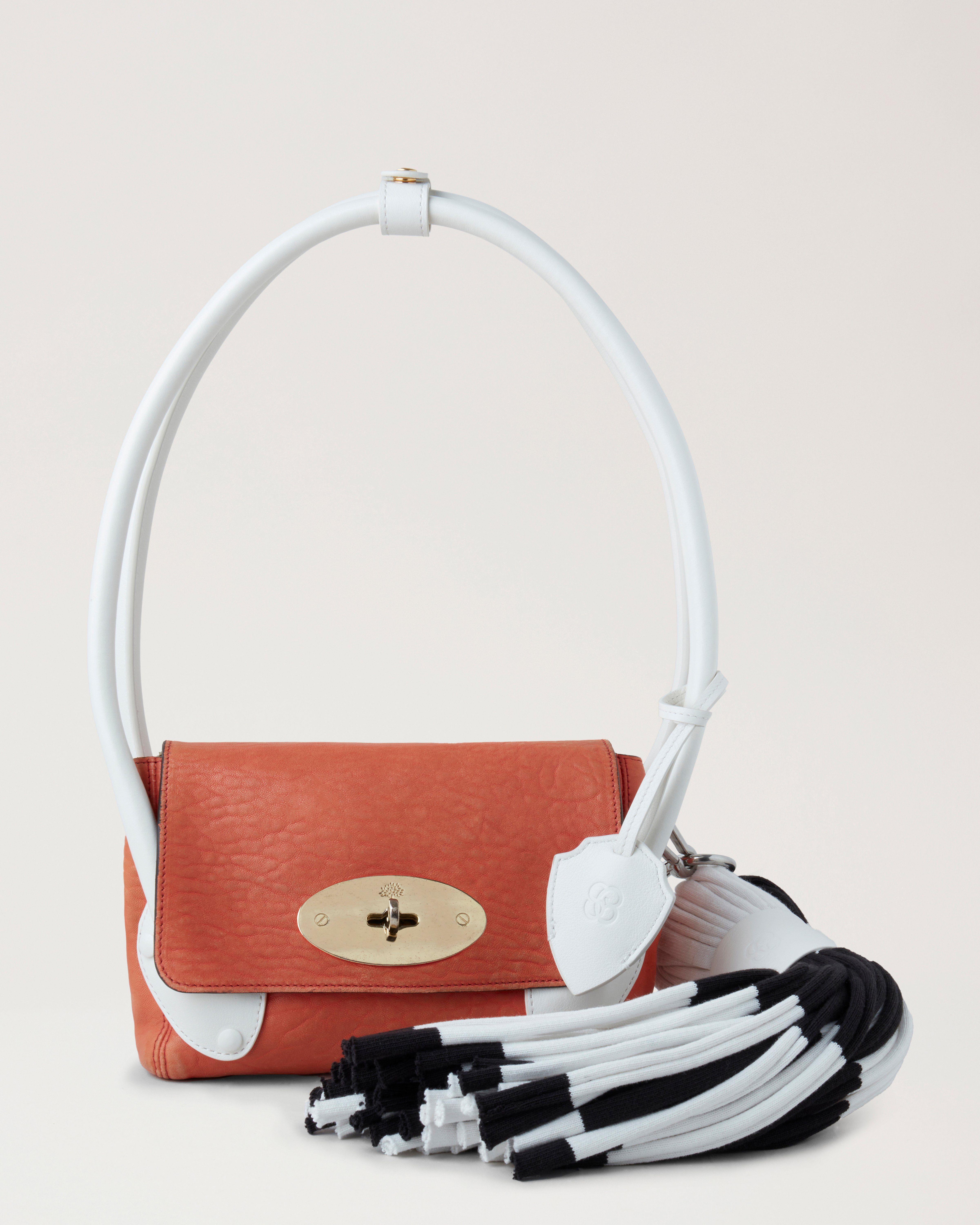 Mulberry x Stefan Cooke Edna Swing | Pre-Loved | Tomato Red Grainy ...