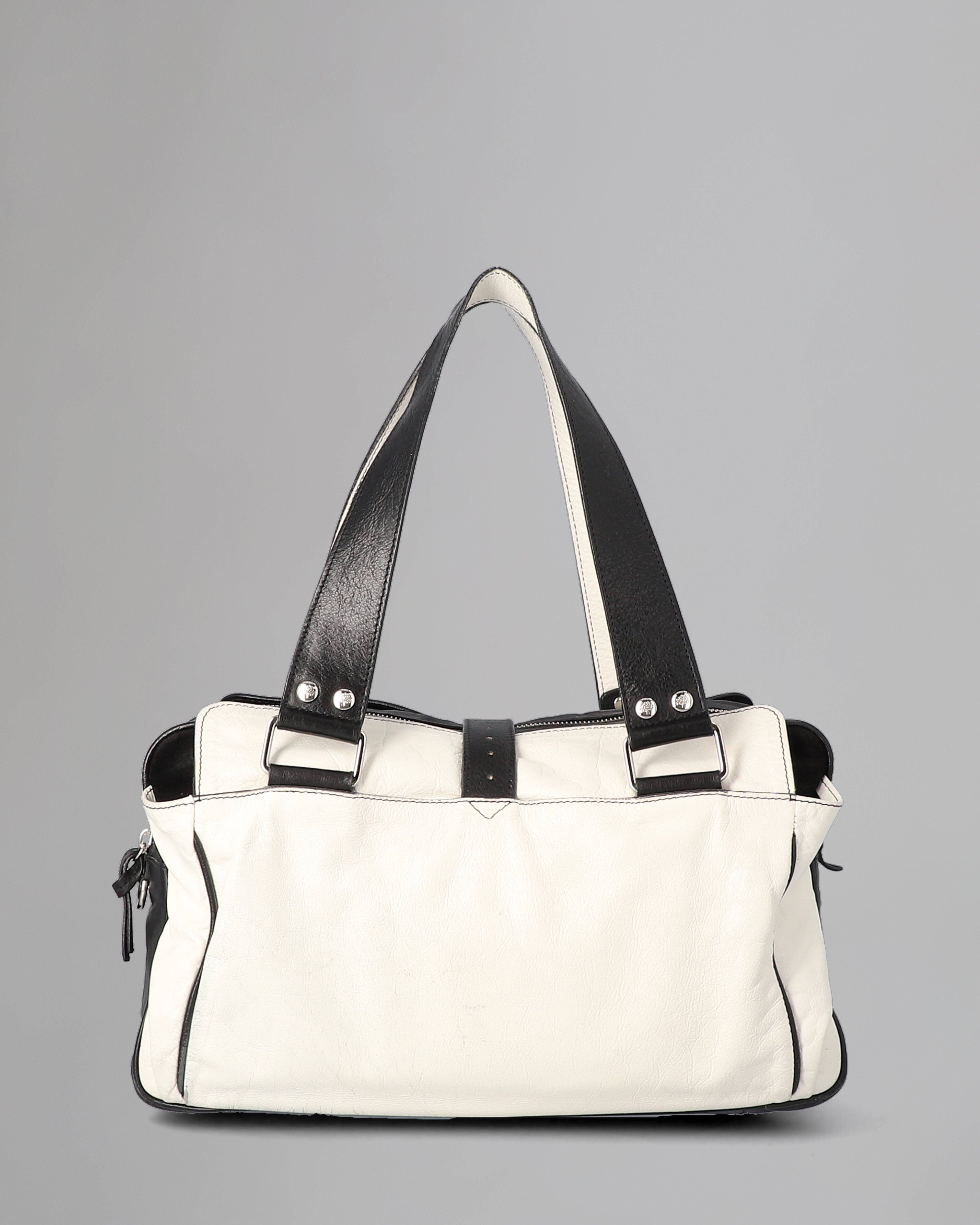 Mulberry | Mabel | Pre-Loved | White & Black Light Grainy | Pre-Loved Bags